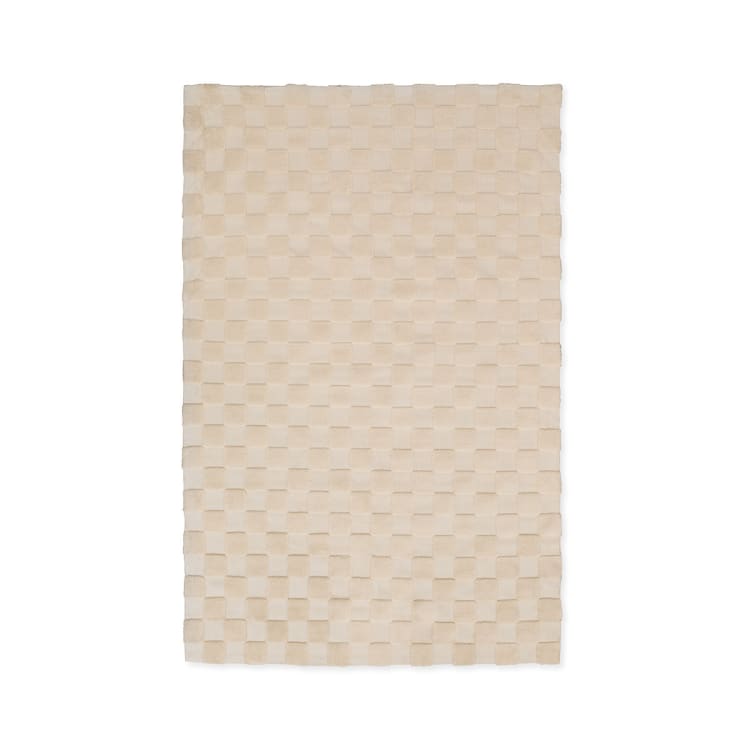 Check Rug - Natural, Extra Large - 270cm x 180cm - Kmart
