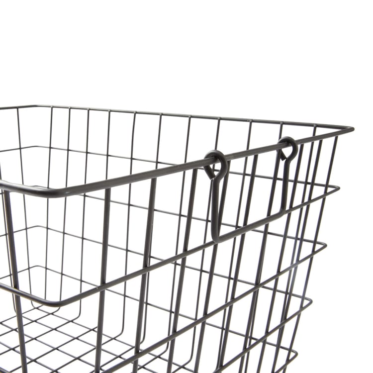 Rectangle Wire Basket - Large, Black - Kmart