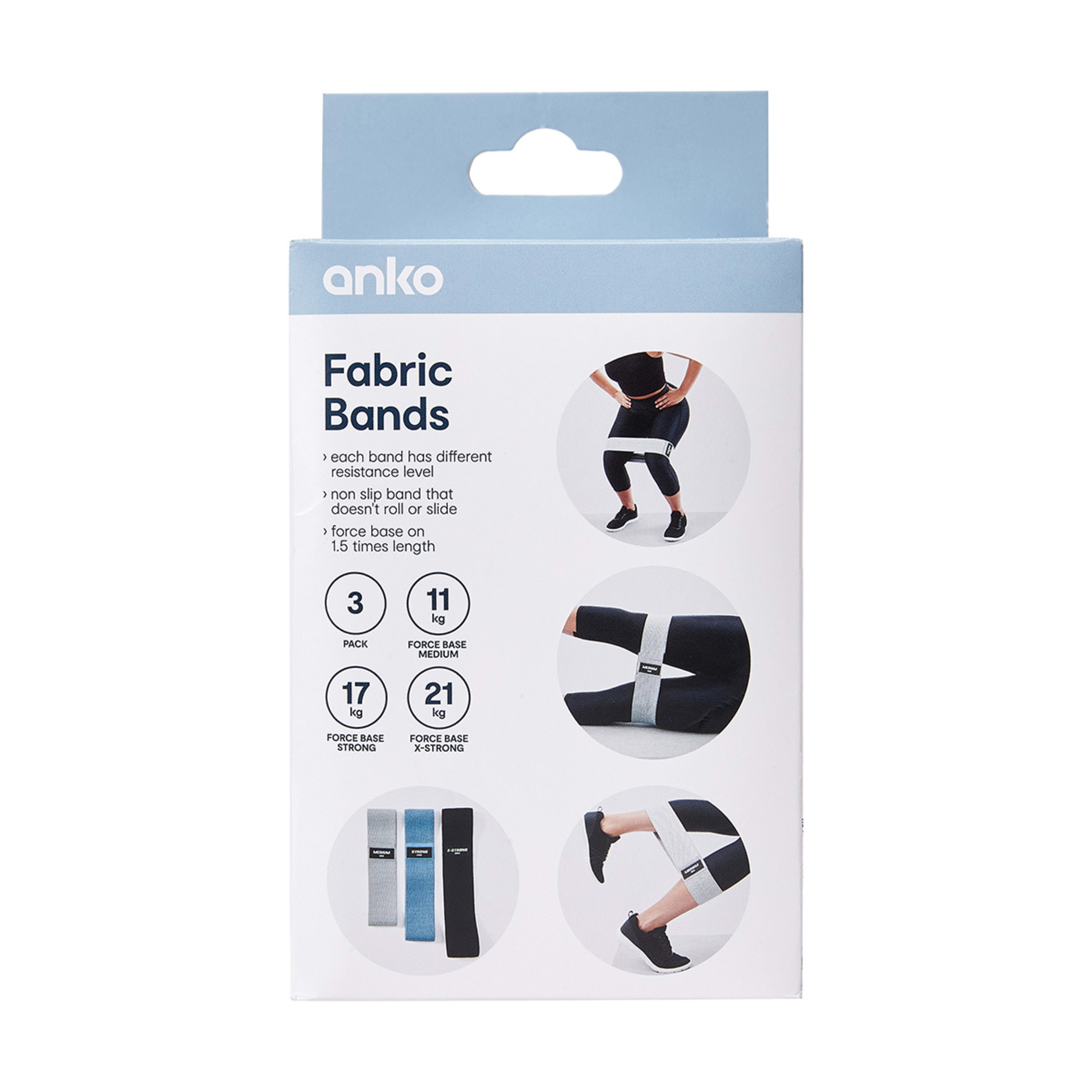 3 Pack Fabric Bands - Kmart NZ