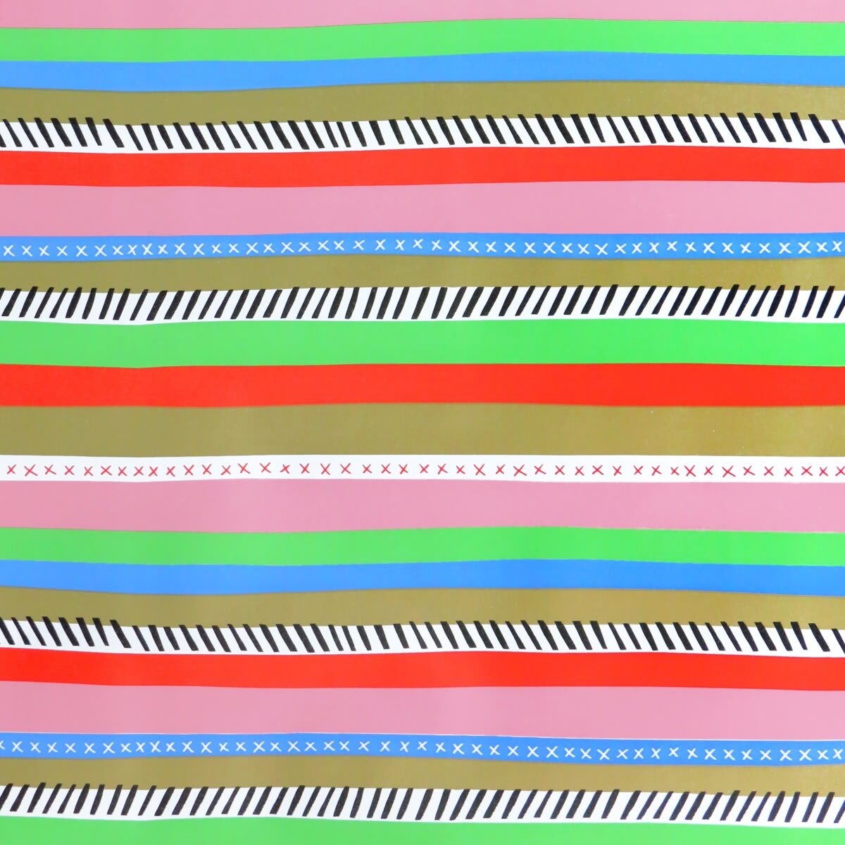 Hallmark Wrapping Paper Roll - Jolly & Bright Stripes - Kmart