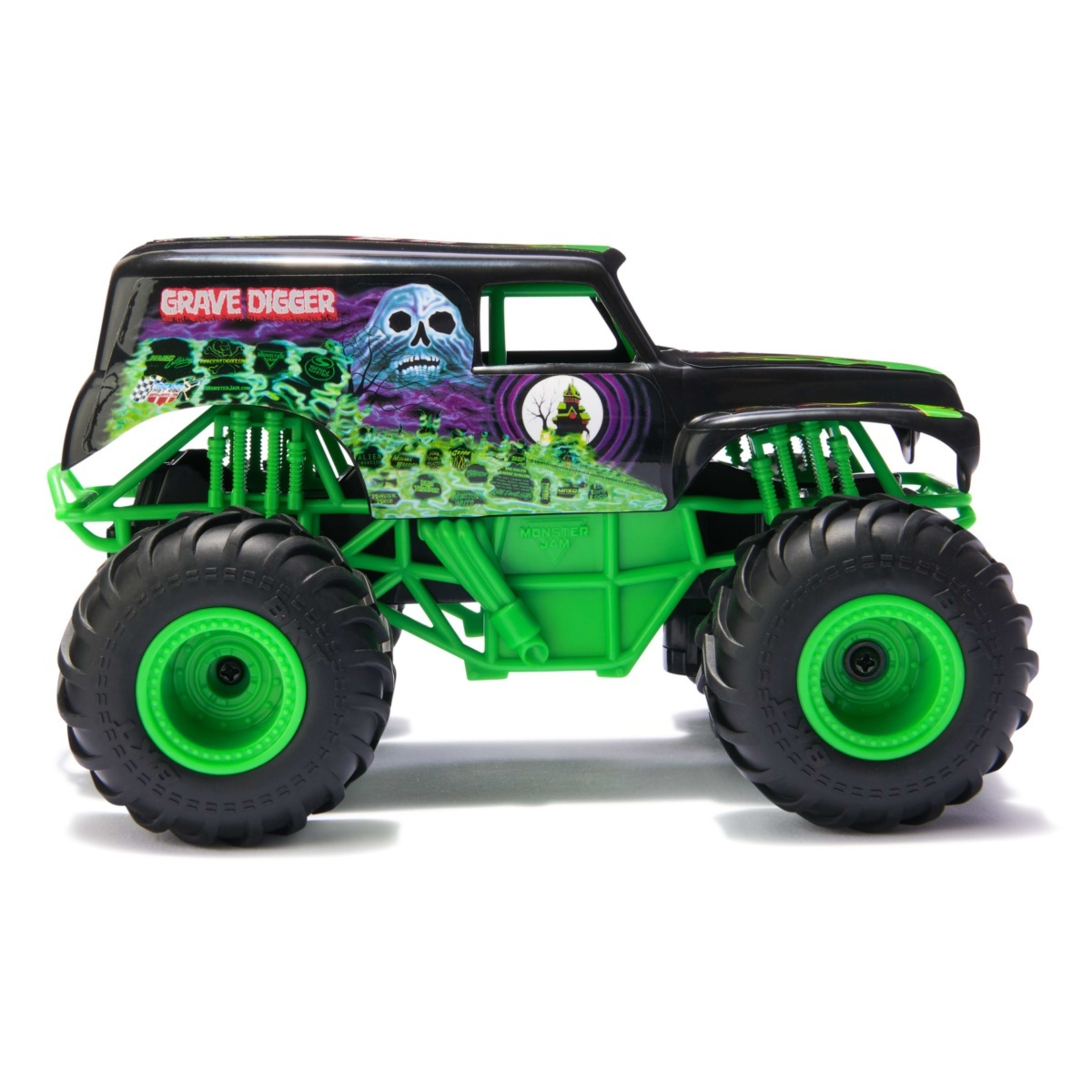 2 Pack Monster Jam RC 1:24 Grave Digger vs El Toro Loco Racing Rivals ...
