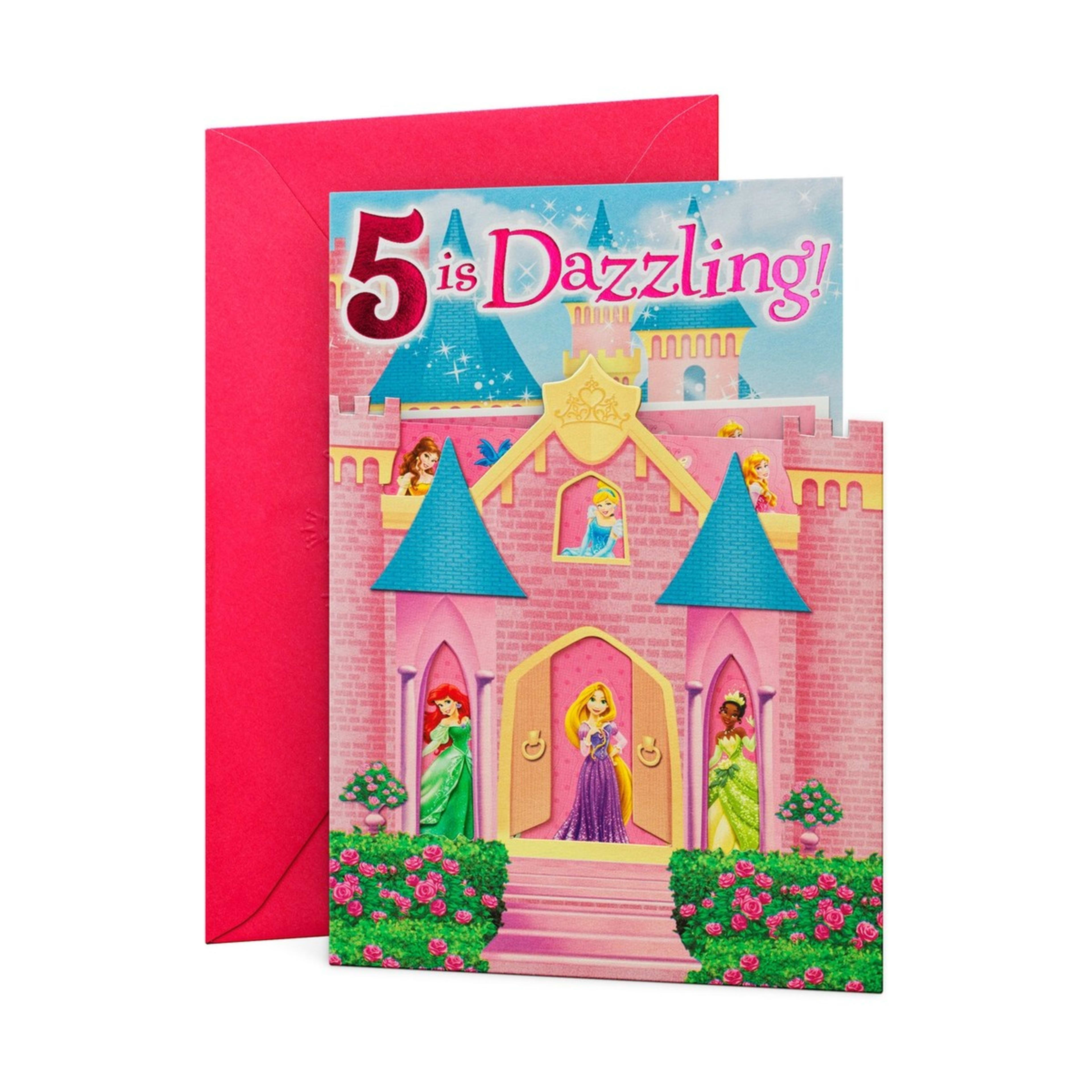 Hallmark Disney Princess Castle Birthday Card - Age 5 - Kmart