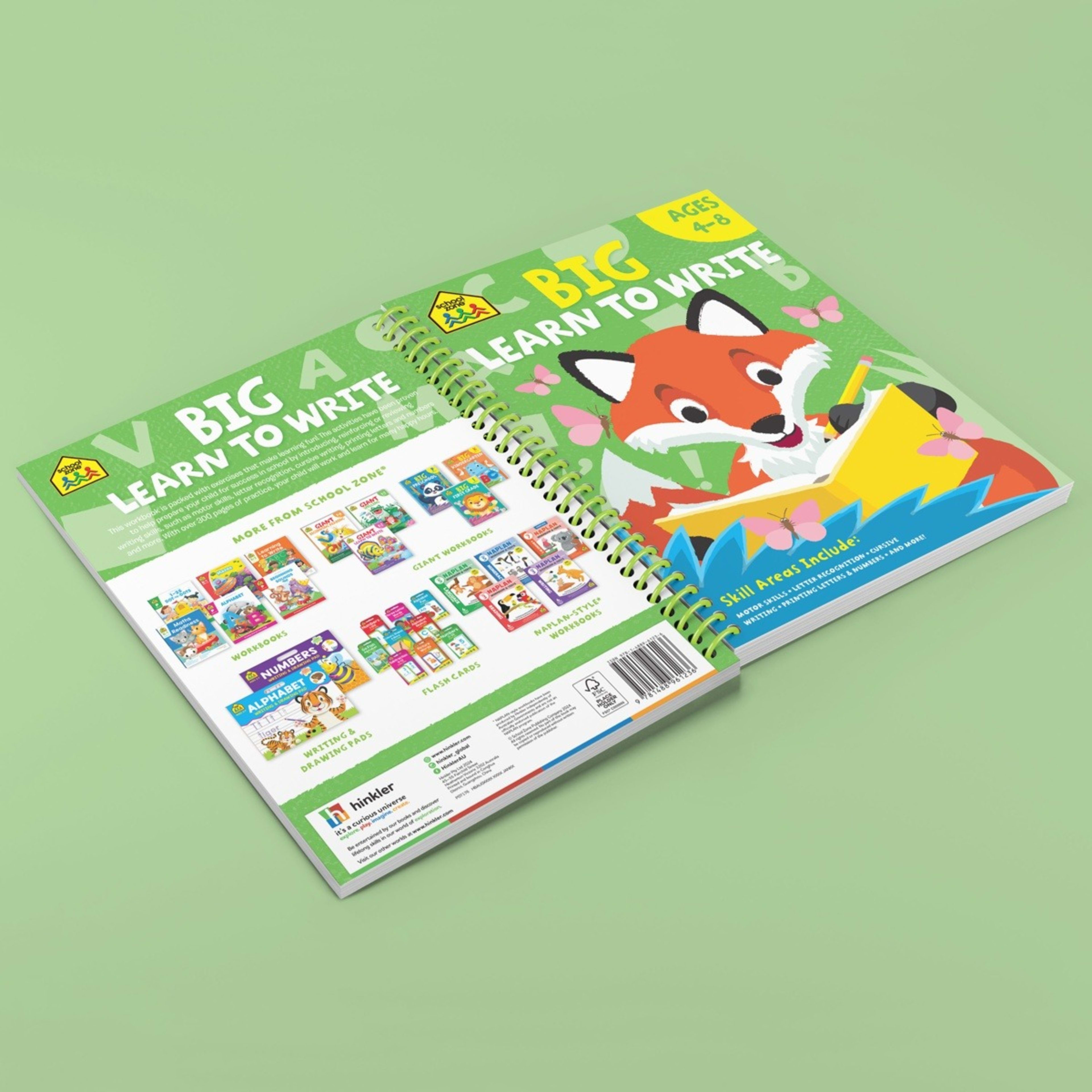 School Zone Big Learn to Write - Book - Kmart