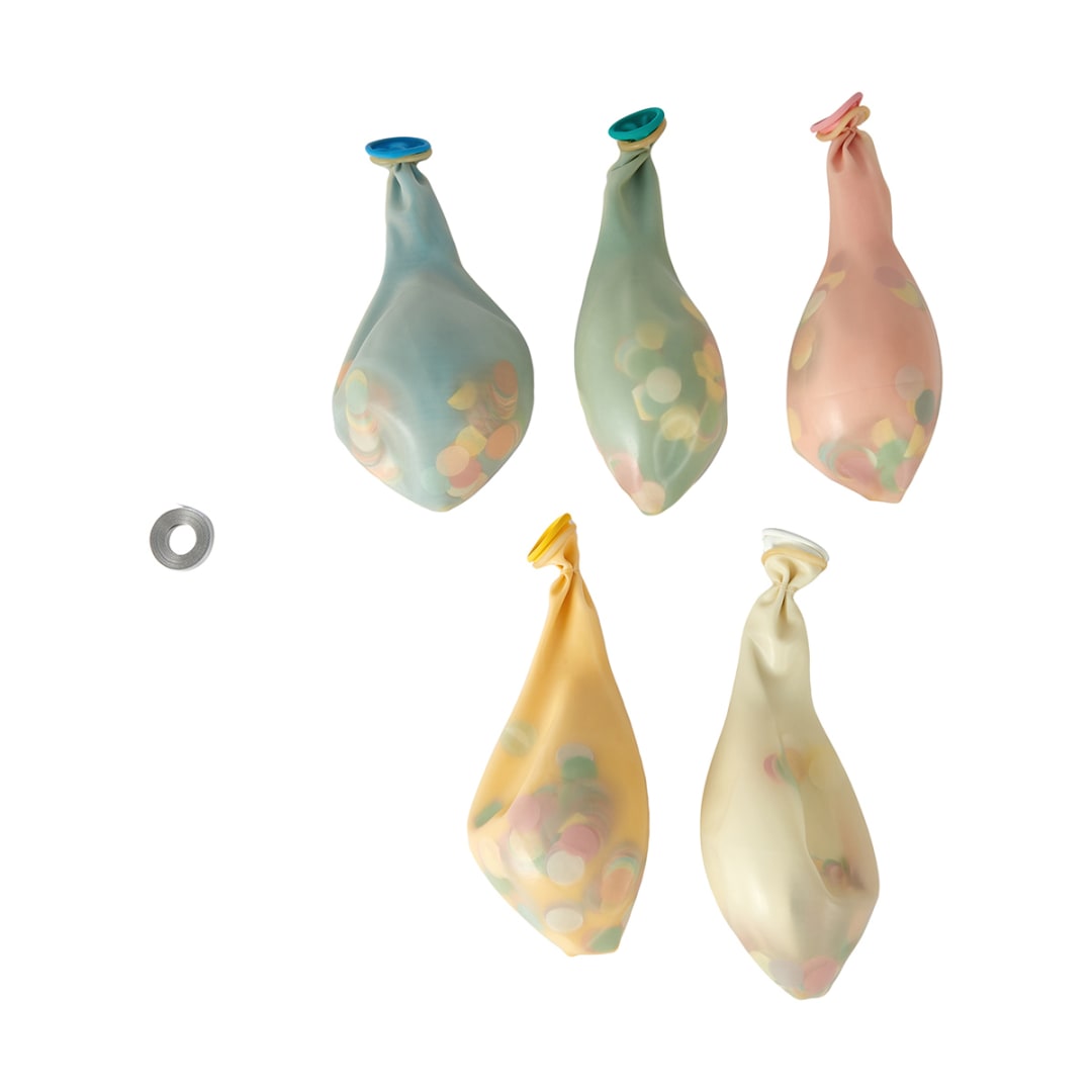 5 Pack Confetti Balloons - Kmart