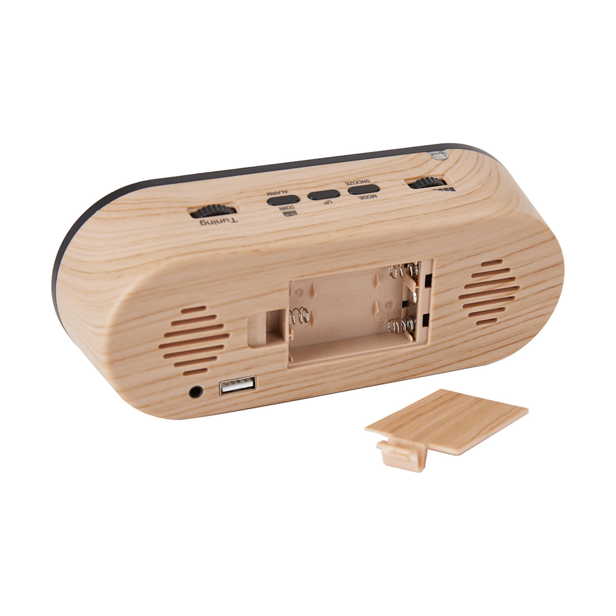 Clock Radio - Wood Look - Kmart