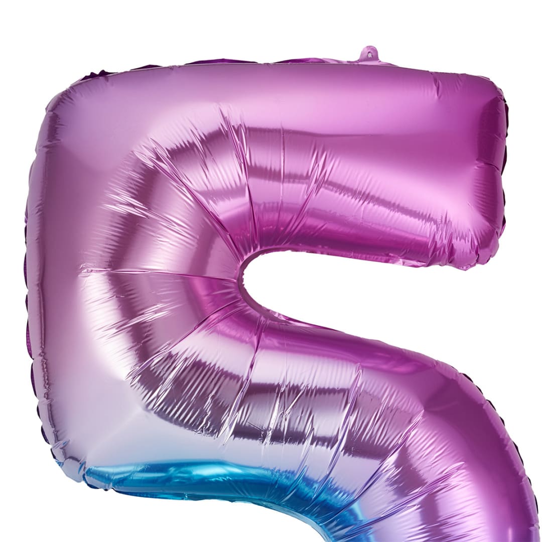 Giant Number 5 Foil Balloon - Kmart NZ