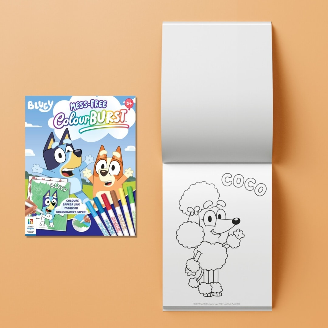 INKredibles Bluey Mess-Free ColourBurst Activity Kit - Book - Kmart