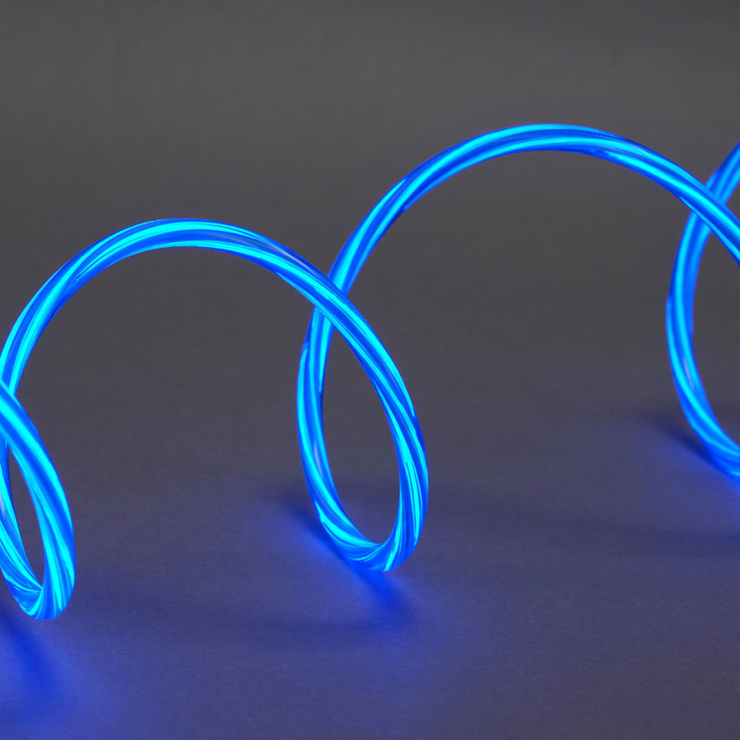 USB-A to USB-C 1m Cable with Light - Blue - Kmart