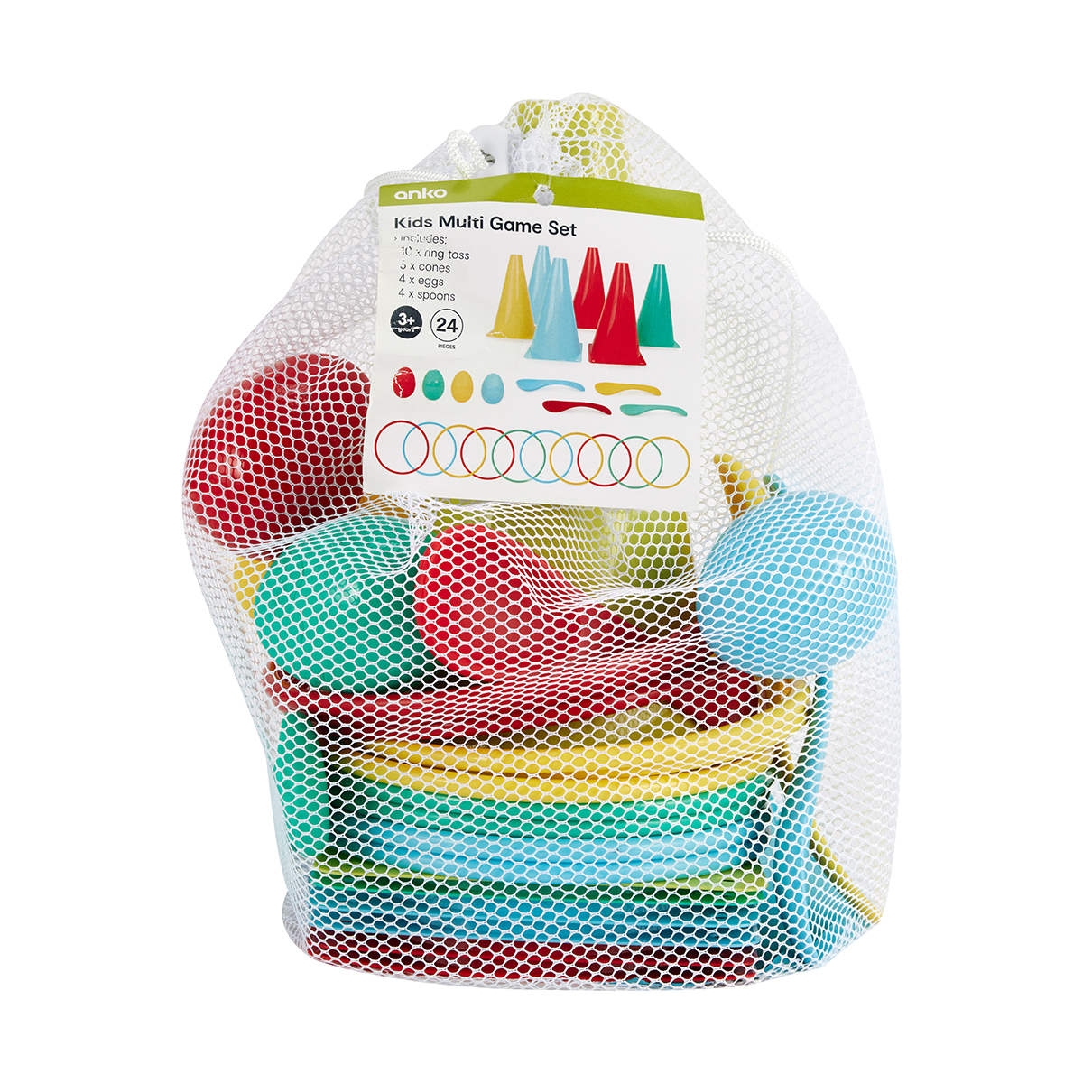 24 Piece Kids Multi Game Set - Kmart