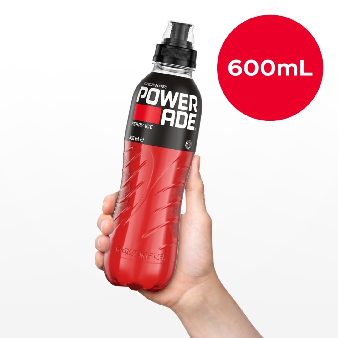 Powerade ION4 Isotonic Berry Ice Sports Drink 600ml - Kmart