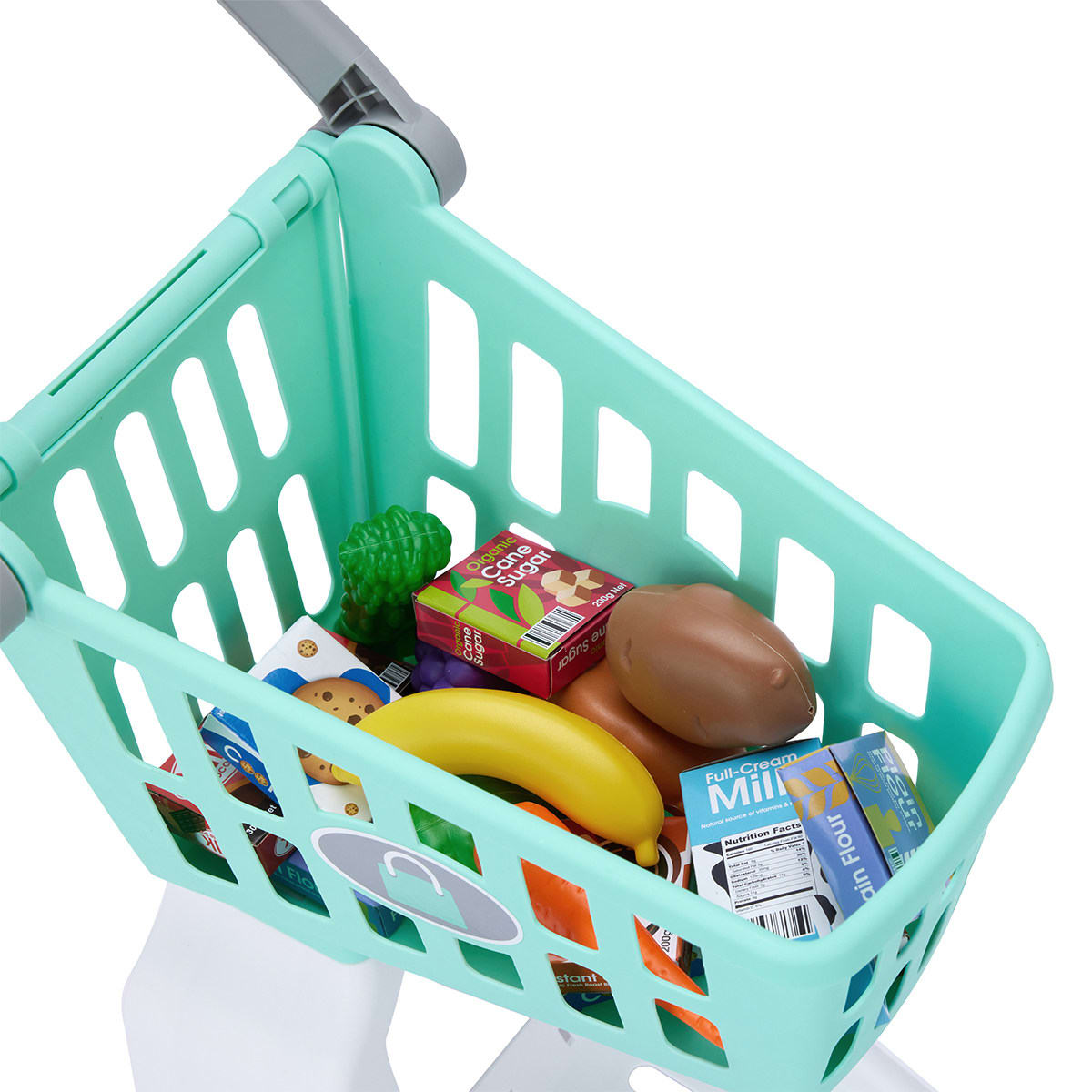 18 Piece Shopping Trolley and Food Playset - Kmart