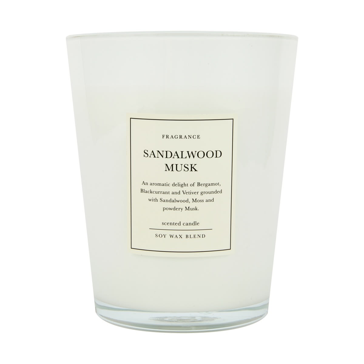 XL Sandalwood Musk Soy Wax Blend Scented Candle - Kmart