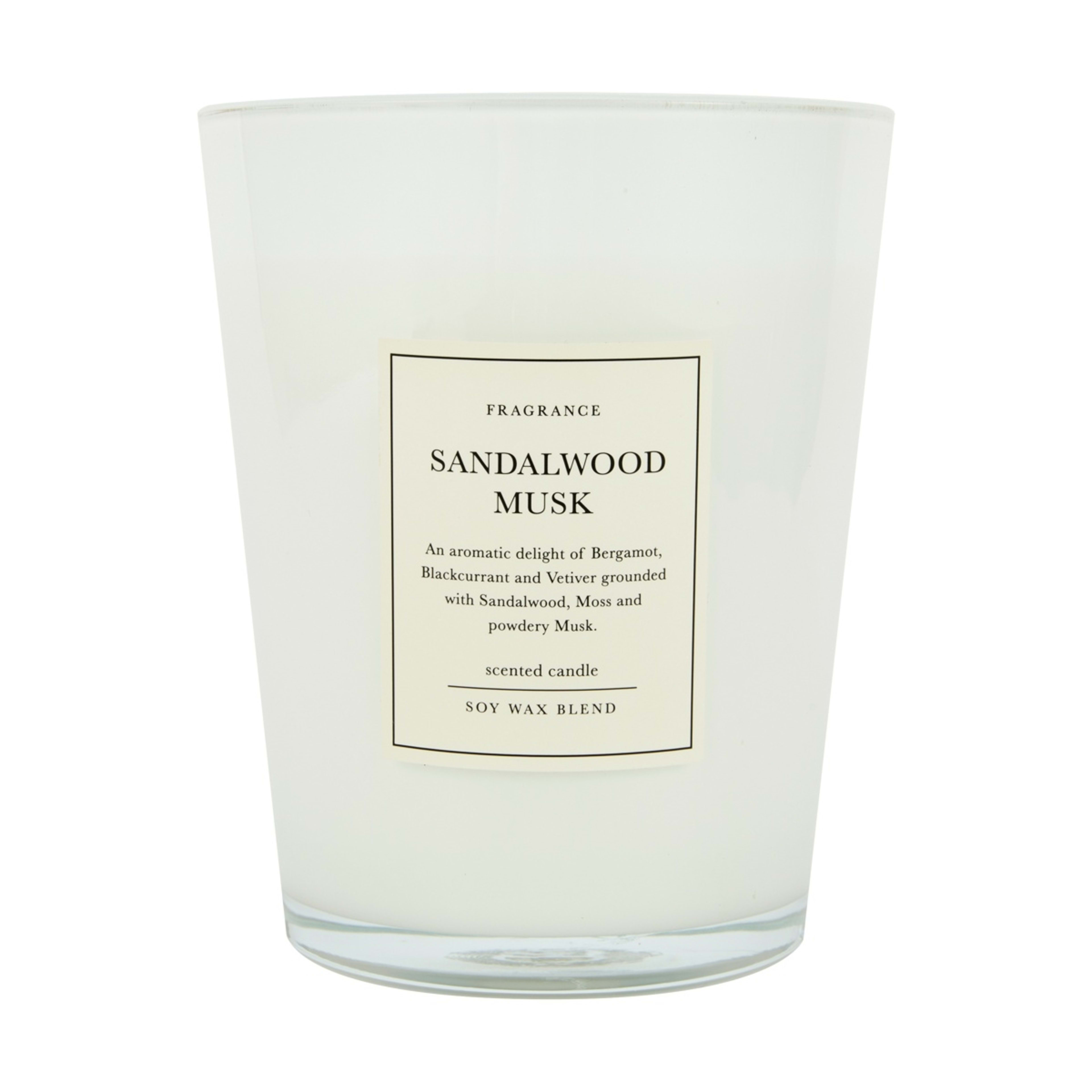 XL Sandalwood Musk Soy Wax Blend Scented Candle - Kmart