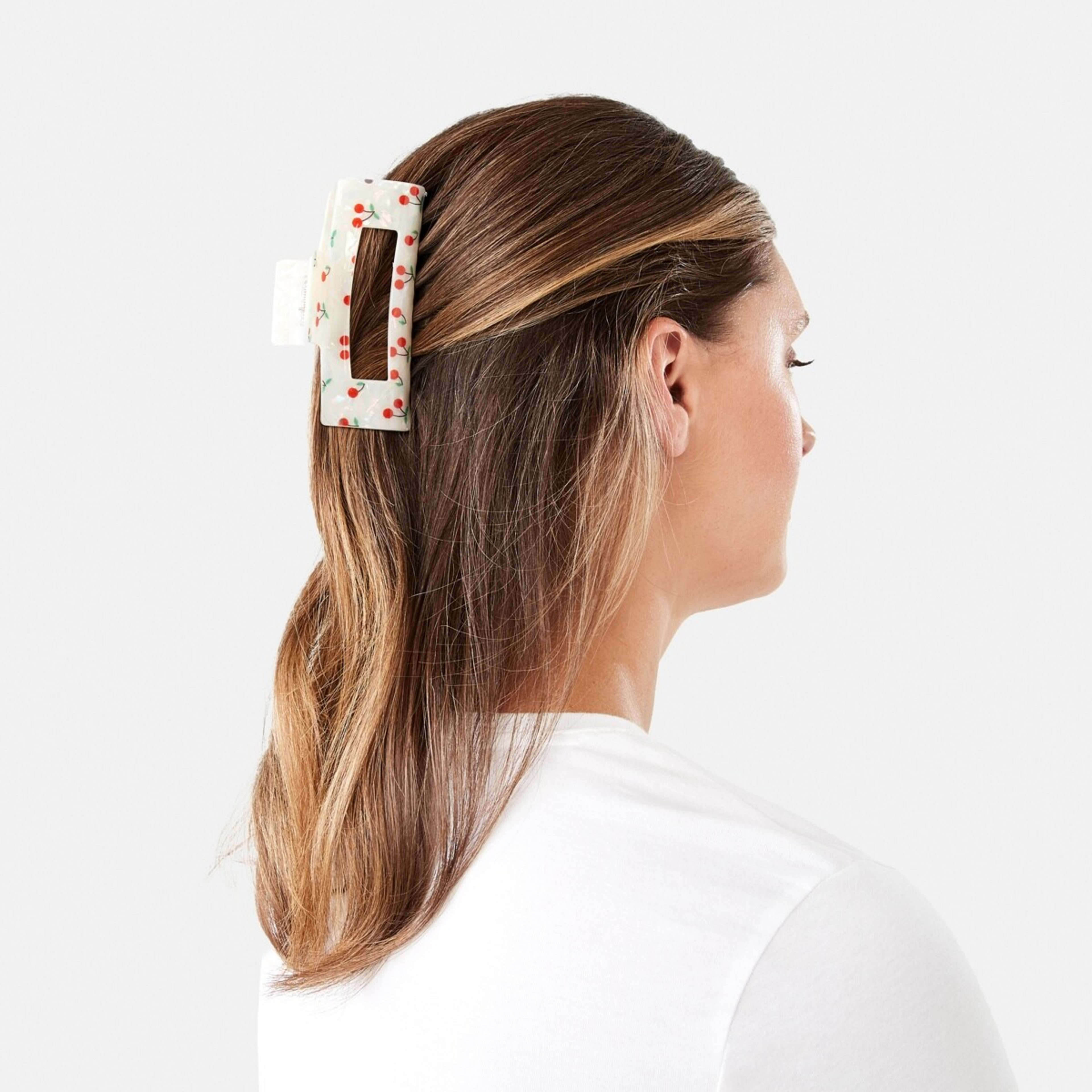 Red Rectangle Cherries Claw Hair Clip - Kmart