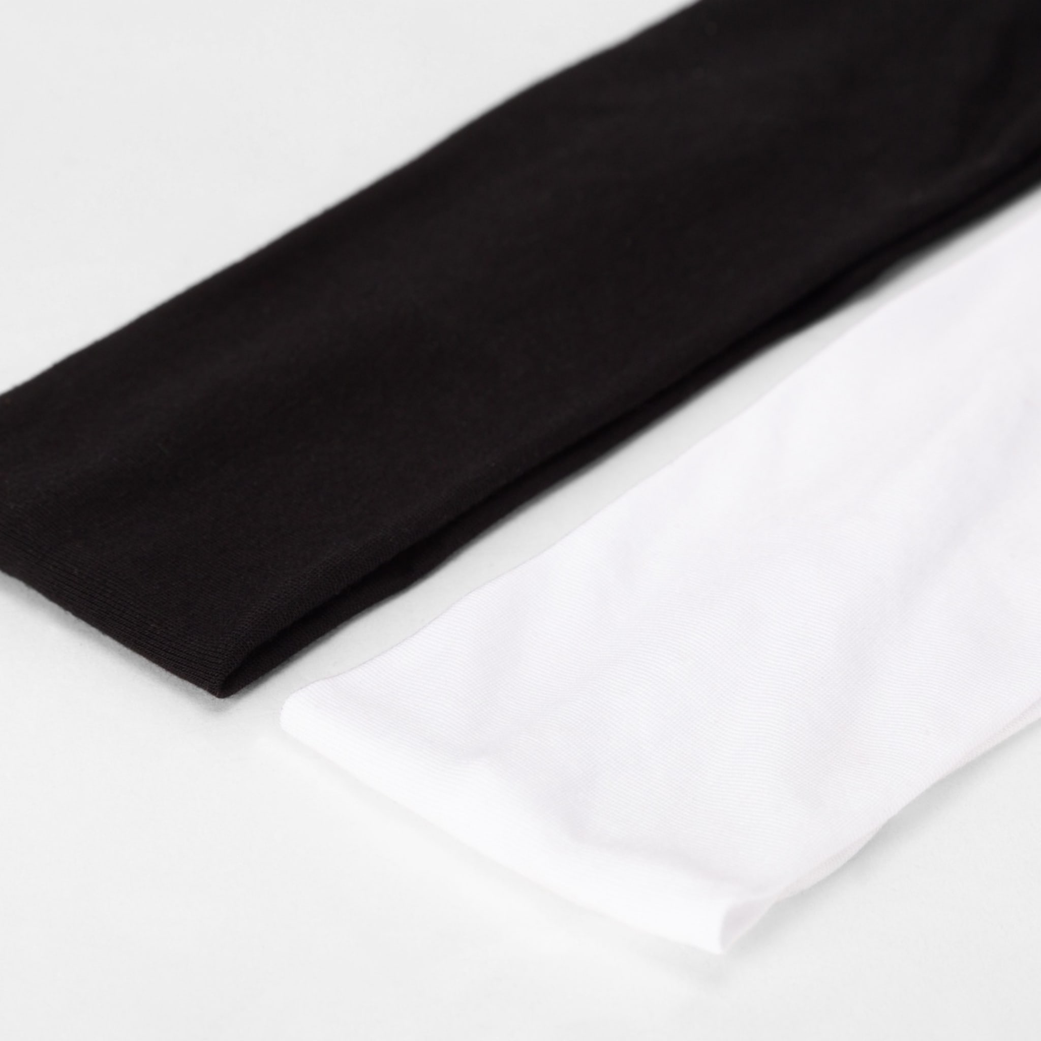 2 Pack Stretch Wide Headband - Black and White - Kmart