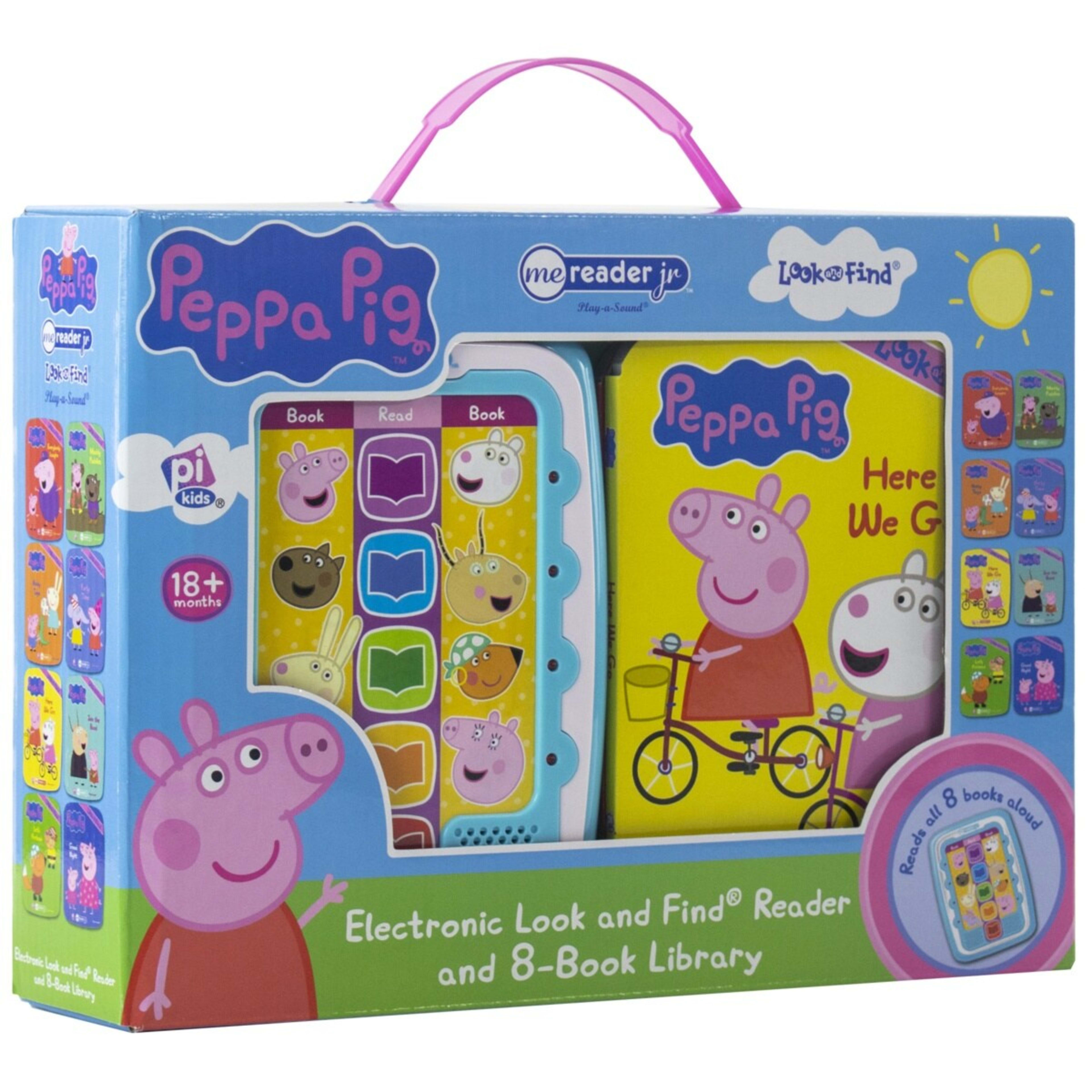 8 Pack Peppa Pig Electronic Look and Find Reader and Book Library - Kmart