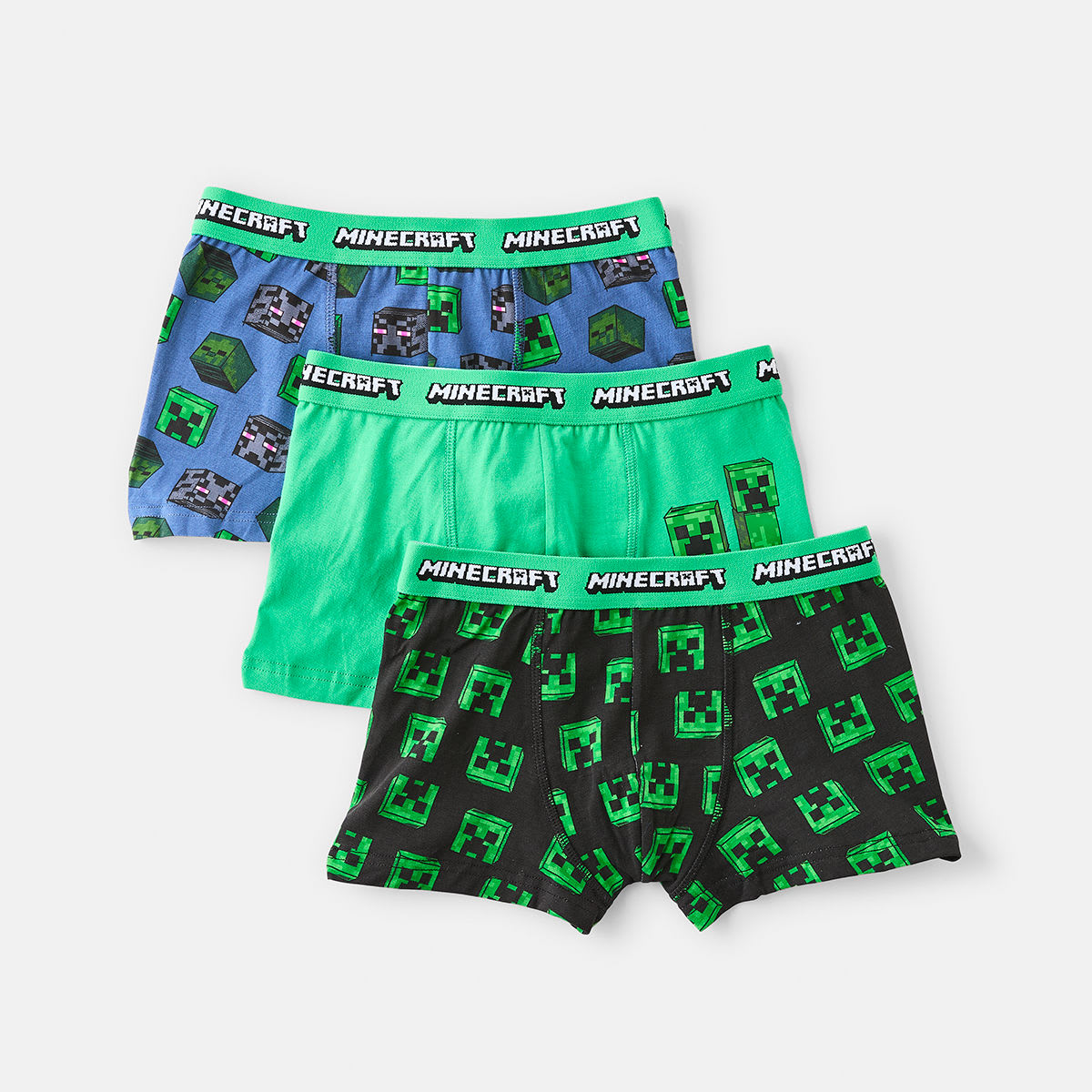 3 Pack Minecraft License Trunks - Kmart