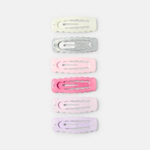 6 Pack Pastel Hair Clips - Kmart