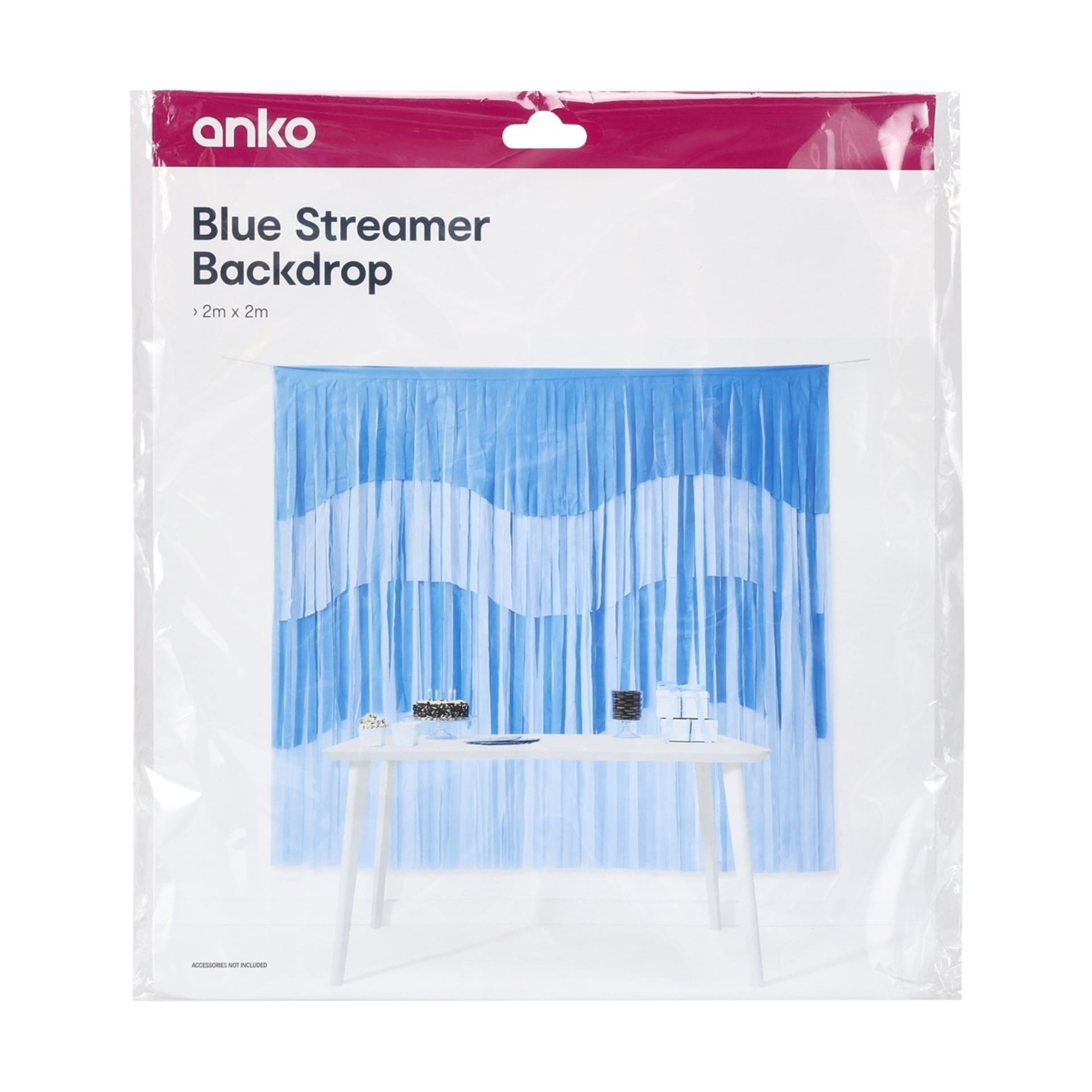 Blue Streamer Backdrop - Kmart