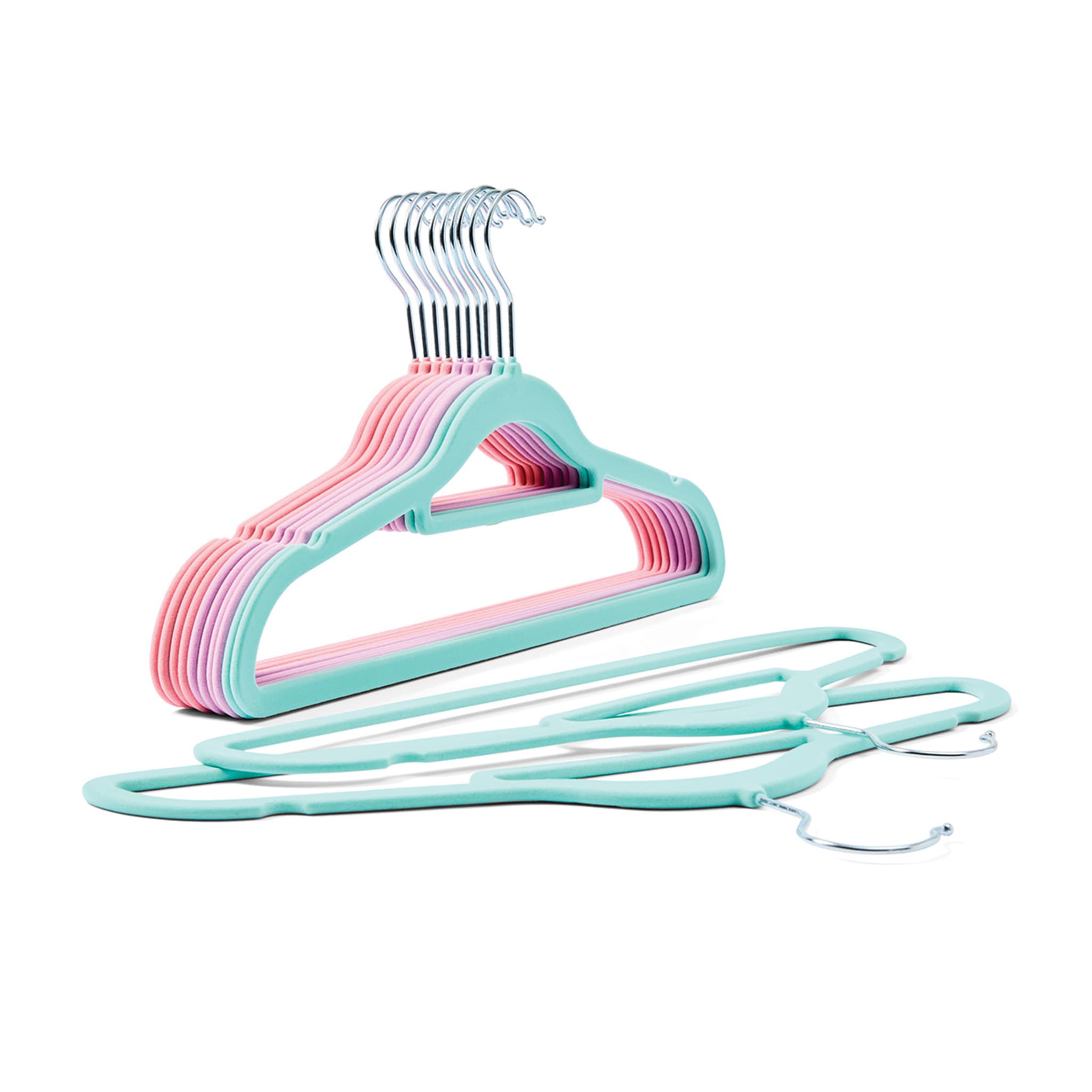 12 Pack Flocked Hangers - Kmart