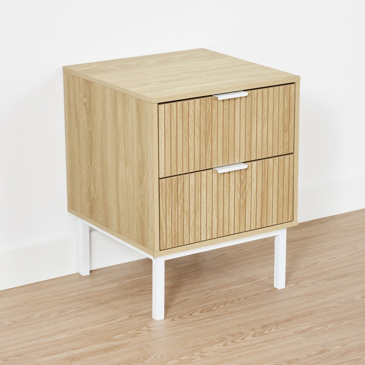 Isla 2 Drawer Bedside Table - Kmart