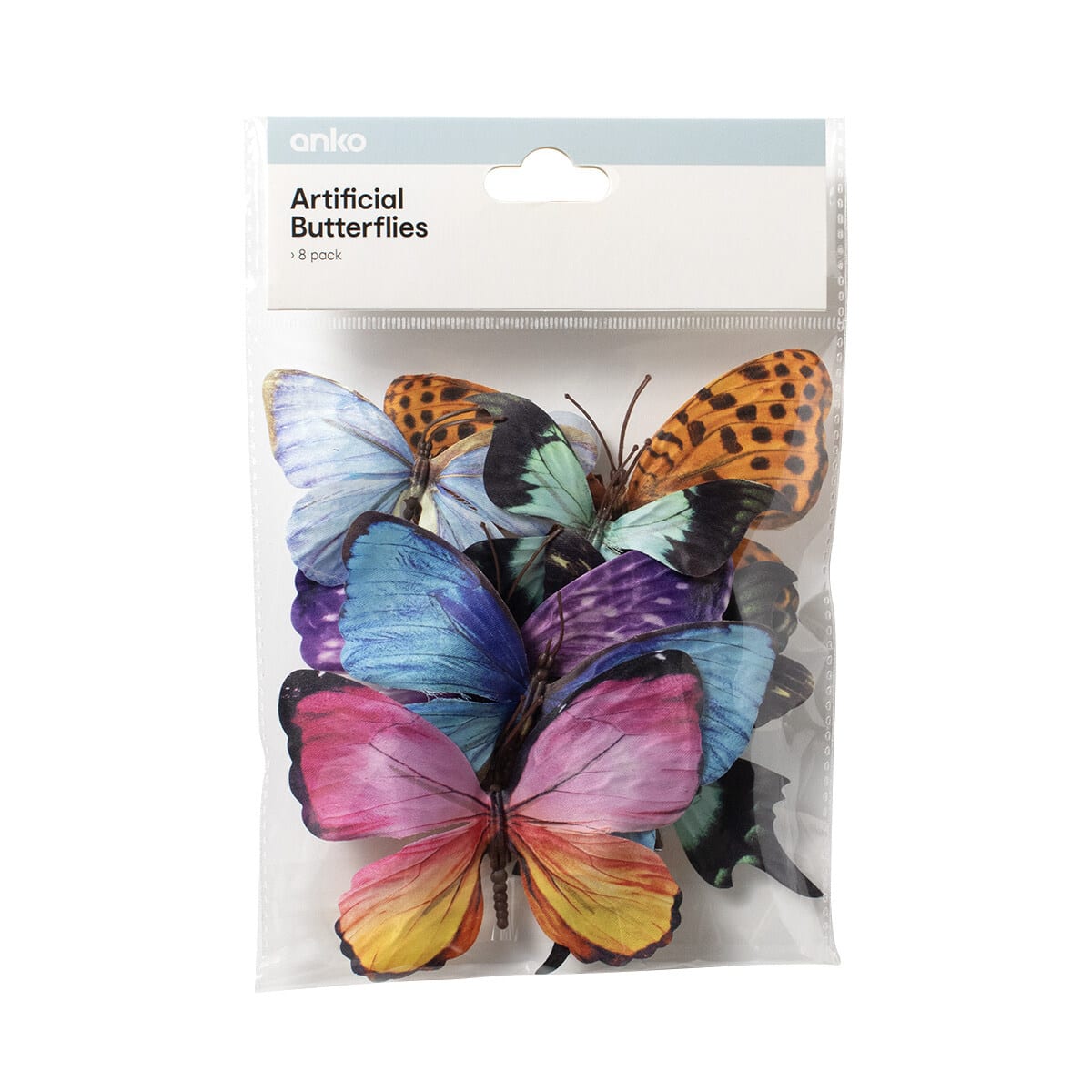 8 Pack Artificial Butterflies - Kmart