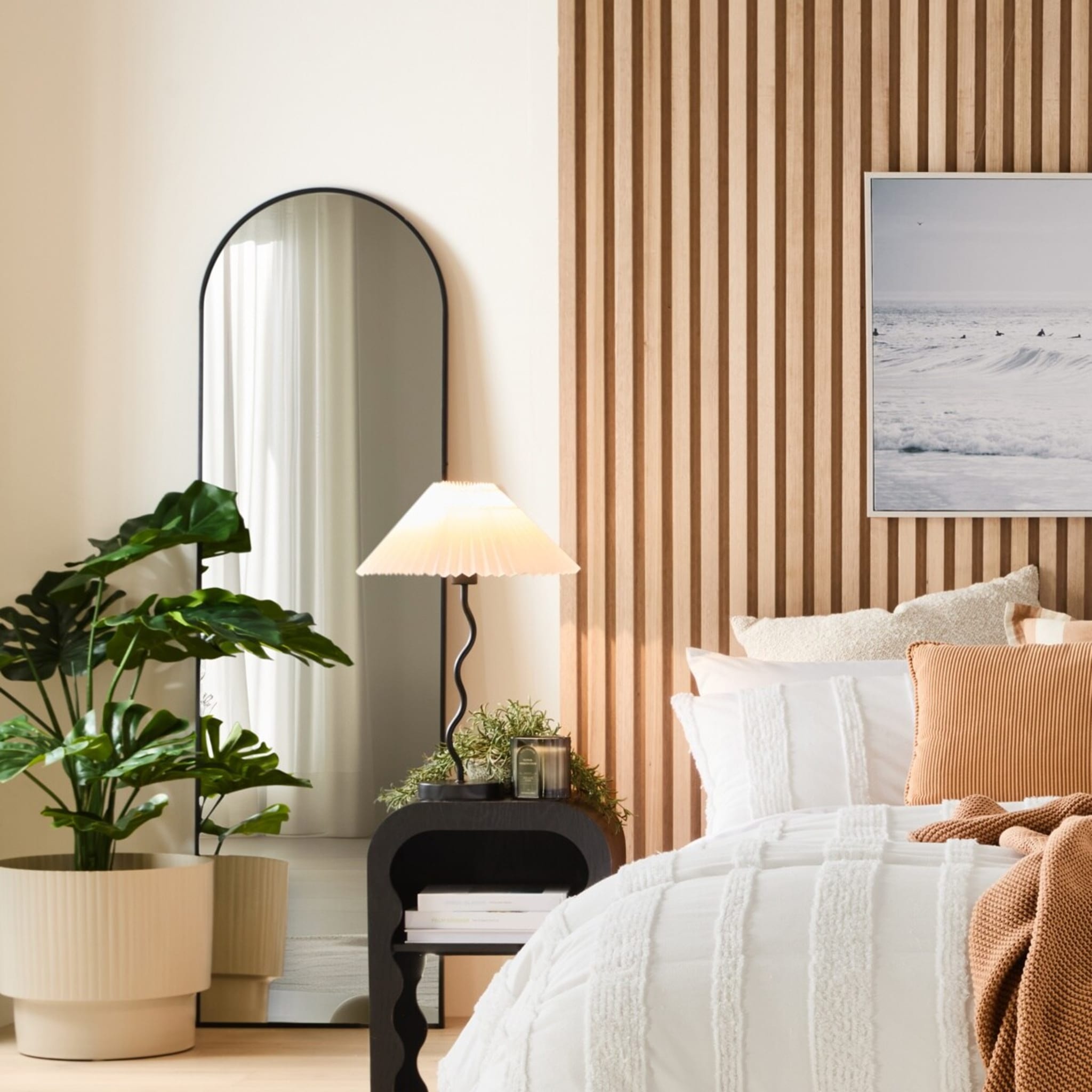 Arch Black Floor Mirror, 170cm x 50cm - Kmart NZ