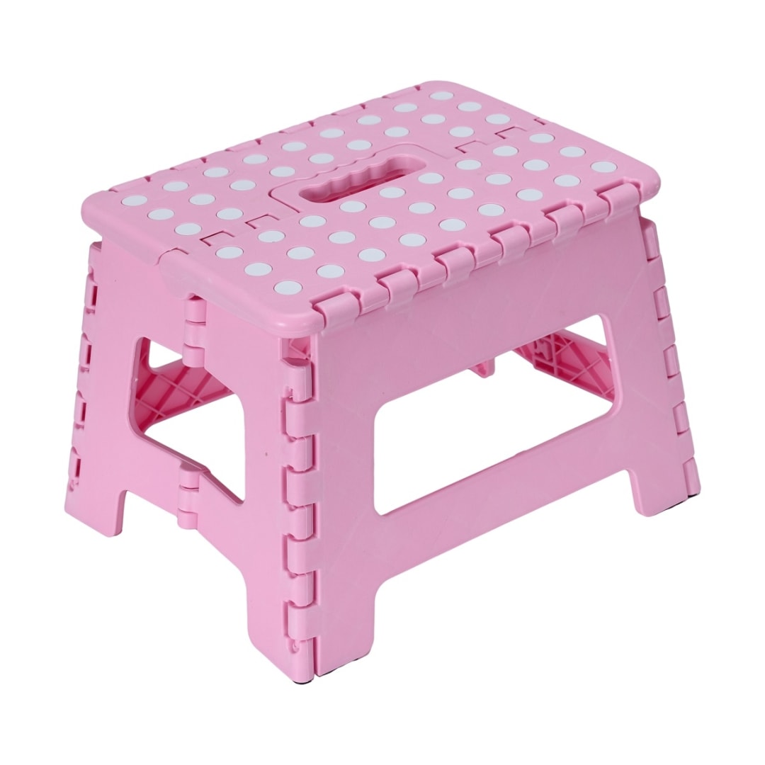 Folding Step Stool - Pink - Kmart