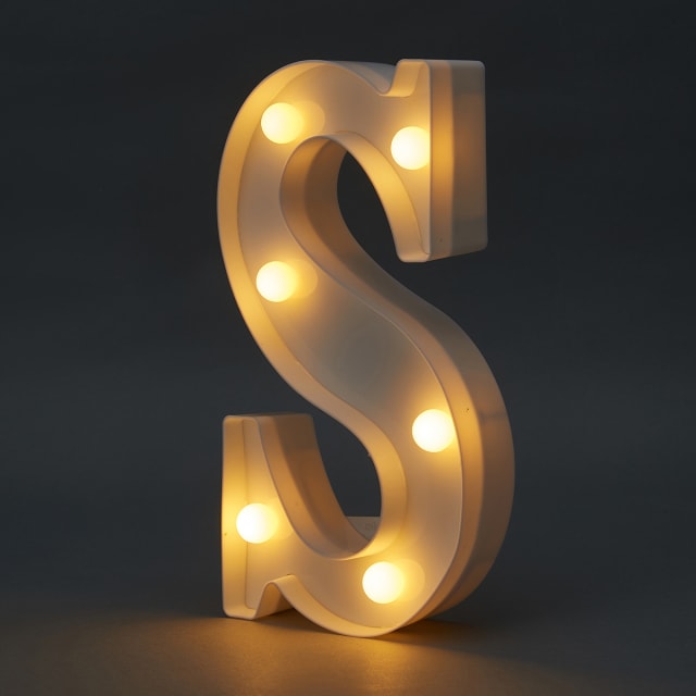 Light Up Letter - S - Kmart NZ