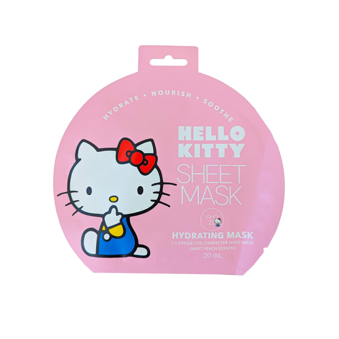 Hello Kitty Hydrating Sheet Mask 20ml - Sweet Peach Scented - Kmart