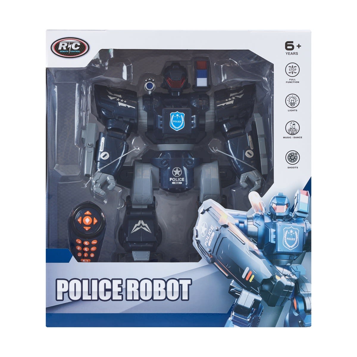 RC Police Robot Toy - Kmart