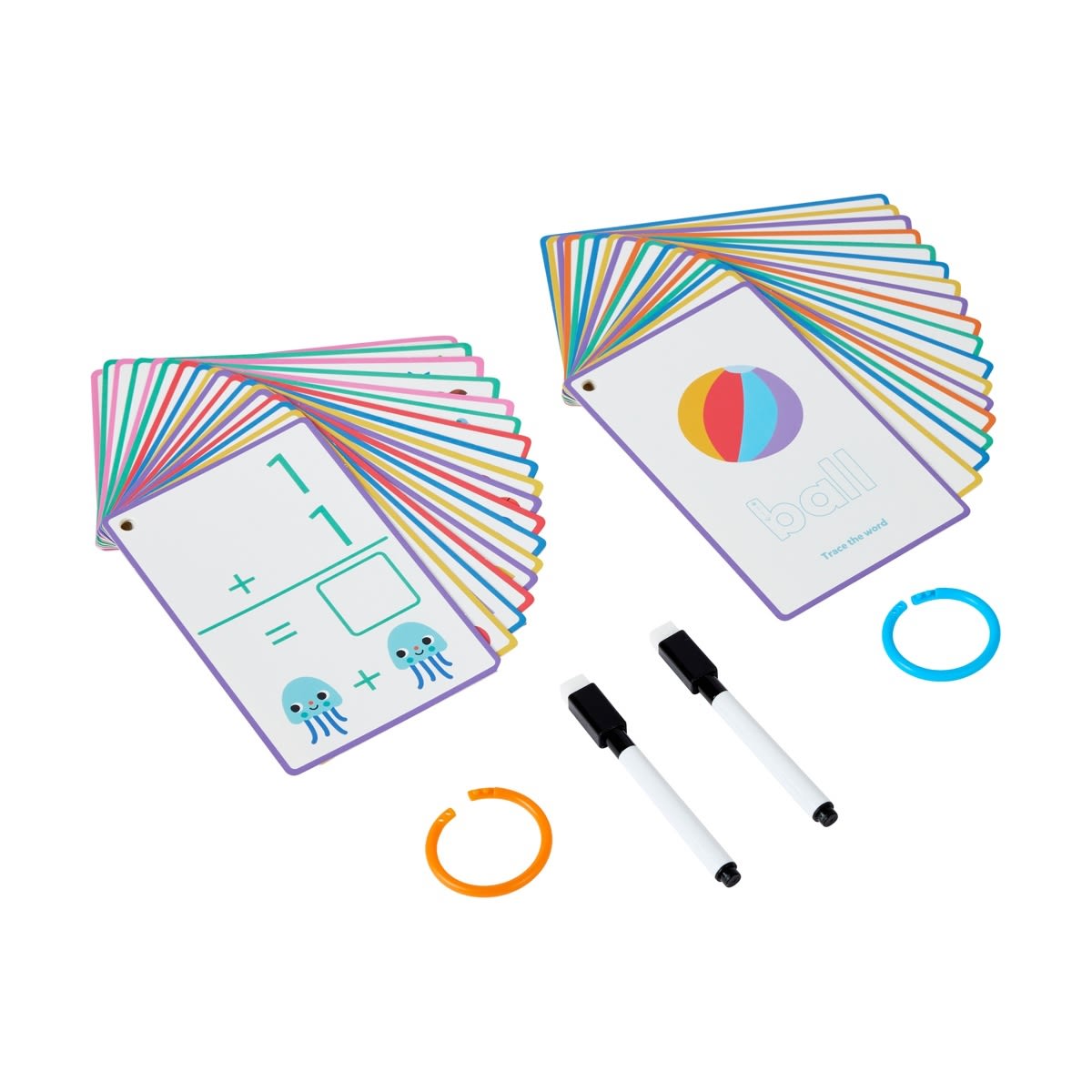 Wipe-Clean Flash Cards - Assorted - Kmart