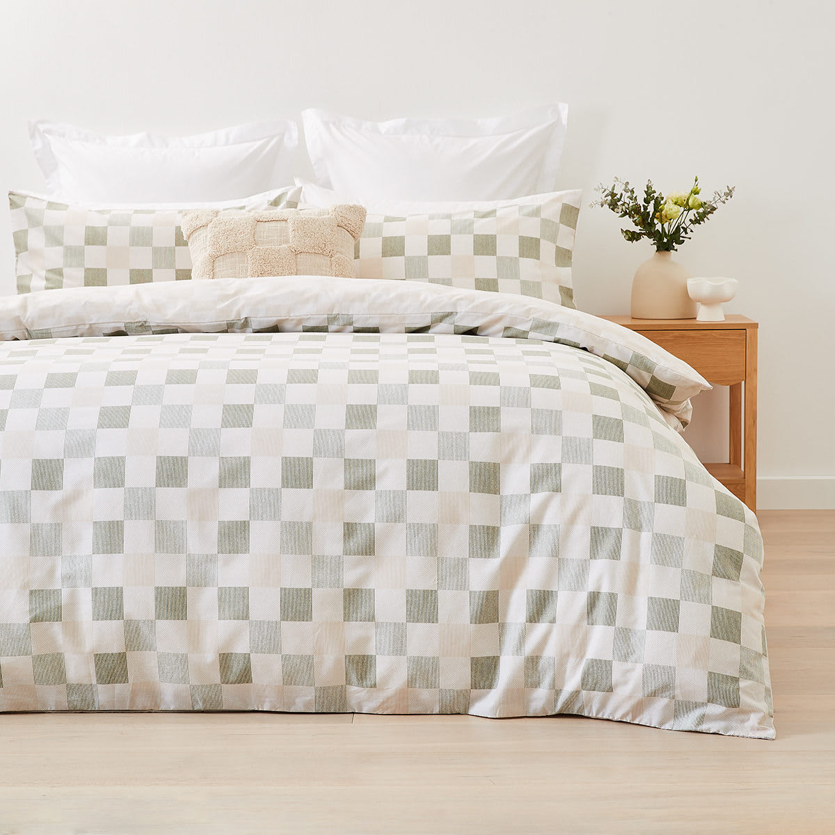 Remy Reversible Cotton Rich Quilt Cover Set - Queen Bed - Kmart