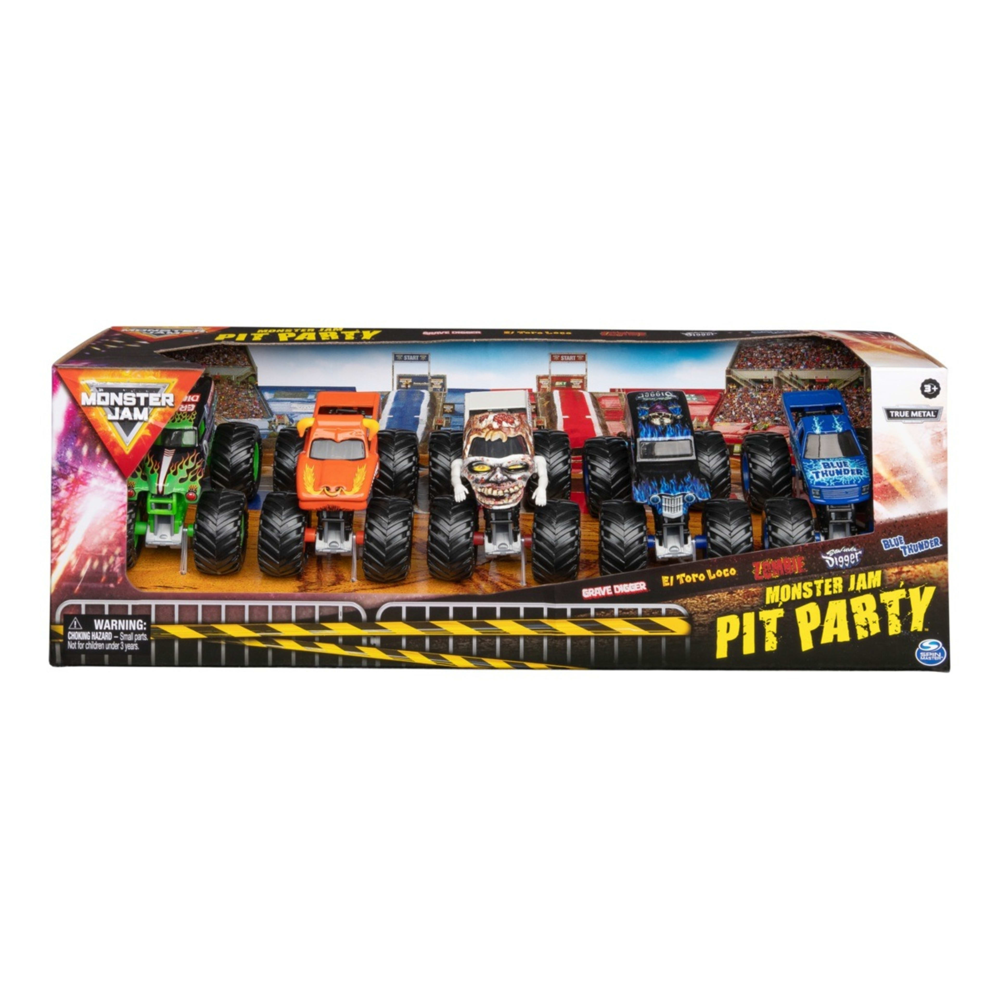 5 Pack Monster Jam Pit Party 1:64 Scale Truck Set - Kmart