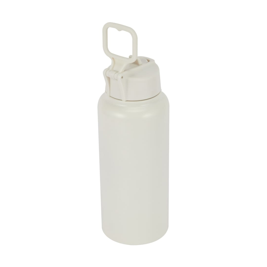 960ml Cream Double Wall Insulated Cylinder Drink Bottle - Kmart