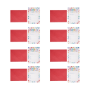 8 Pack Bright Party Invitations - Kmart NZ