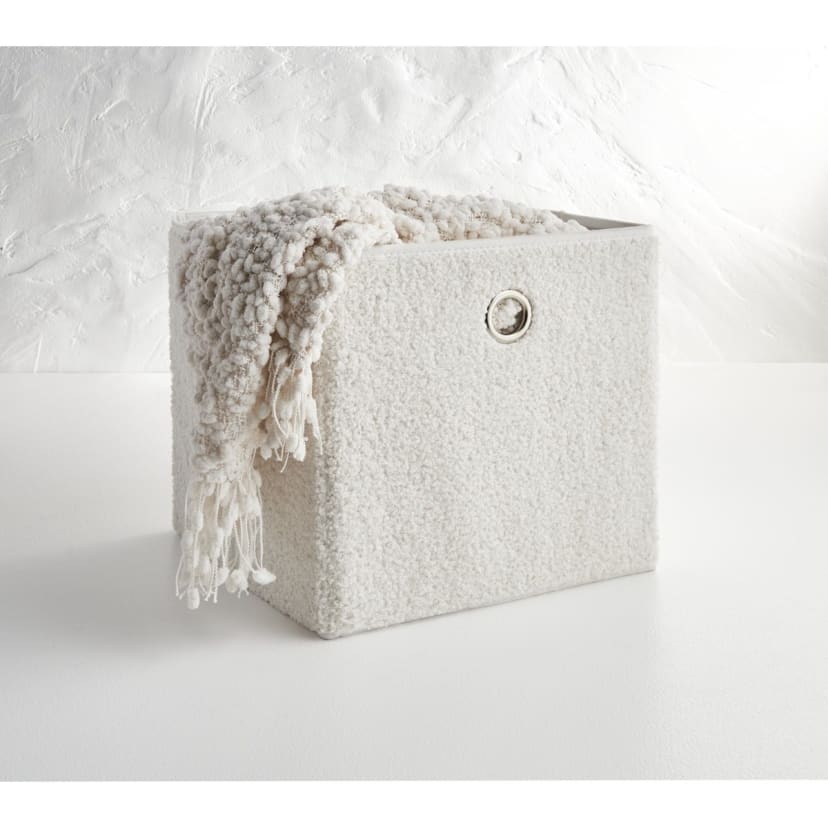 Collapsible Storage Cube - Boucle - Kmart