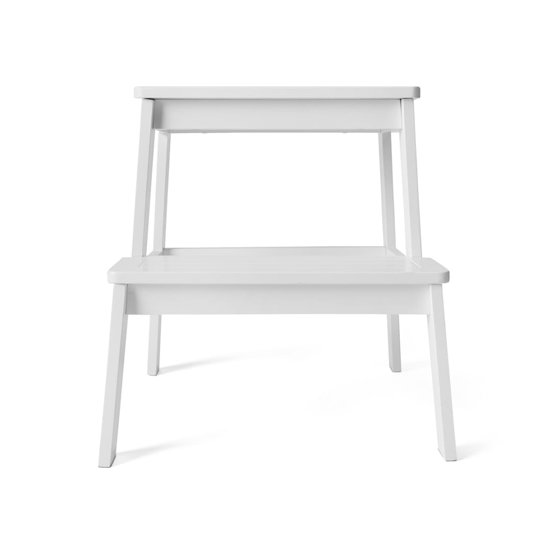 Panelled Step Stool - White - Kmart