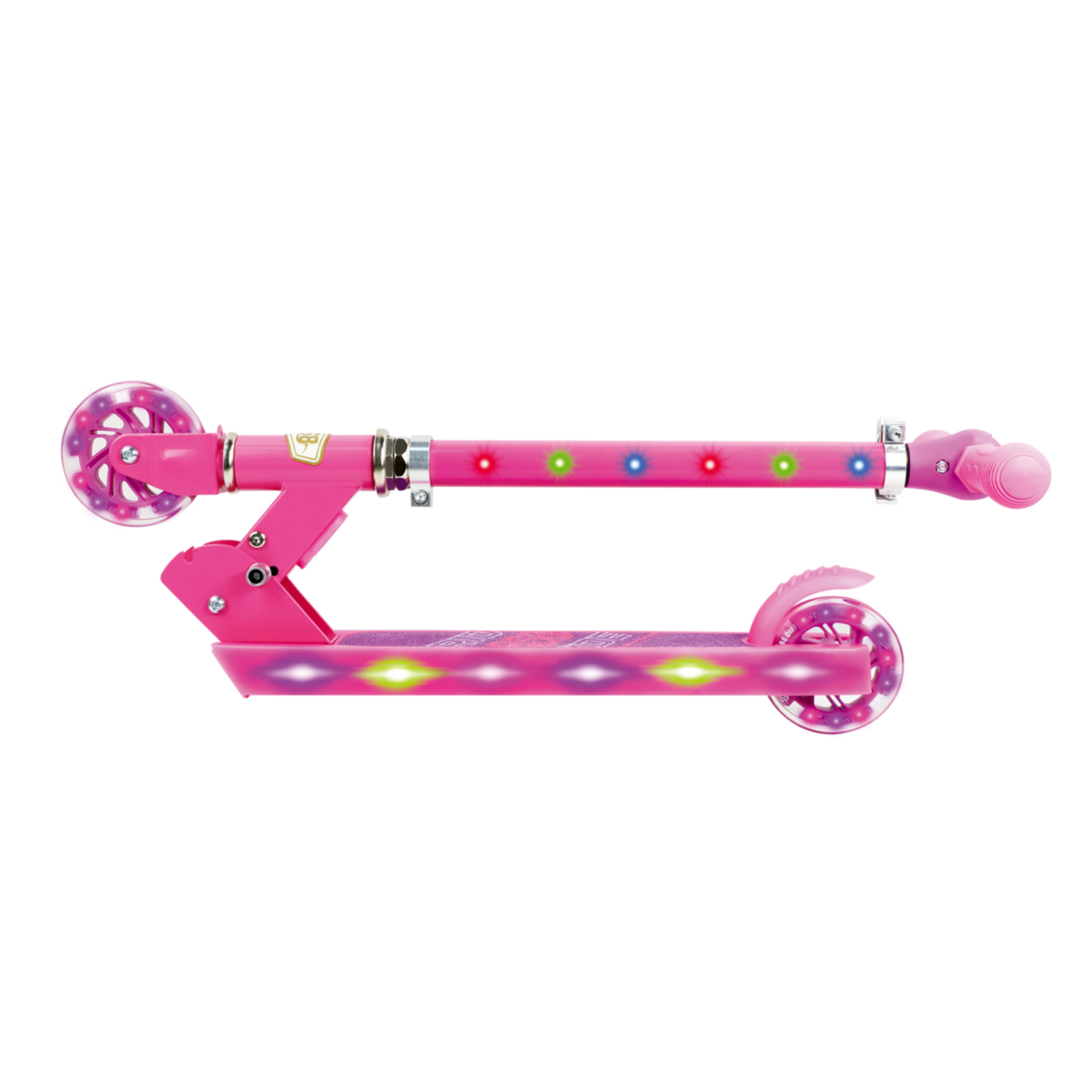 858 Light Up Folding Scooter - Pink - Kmart