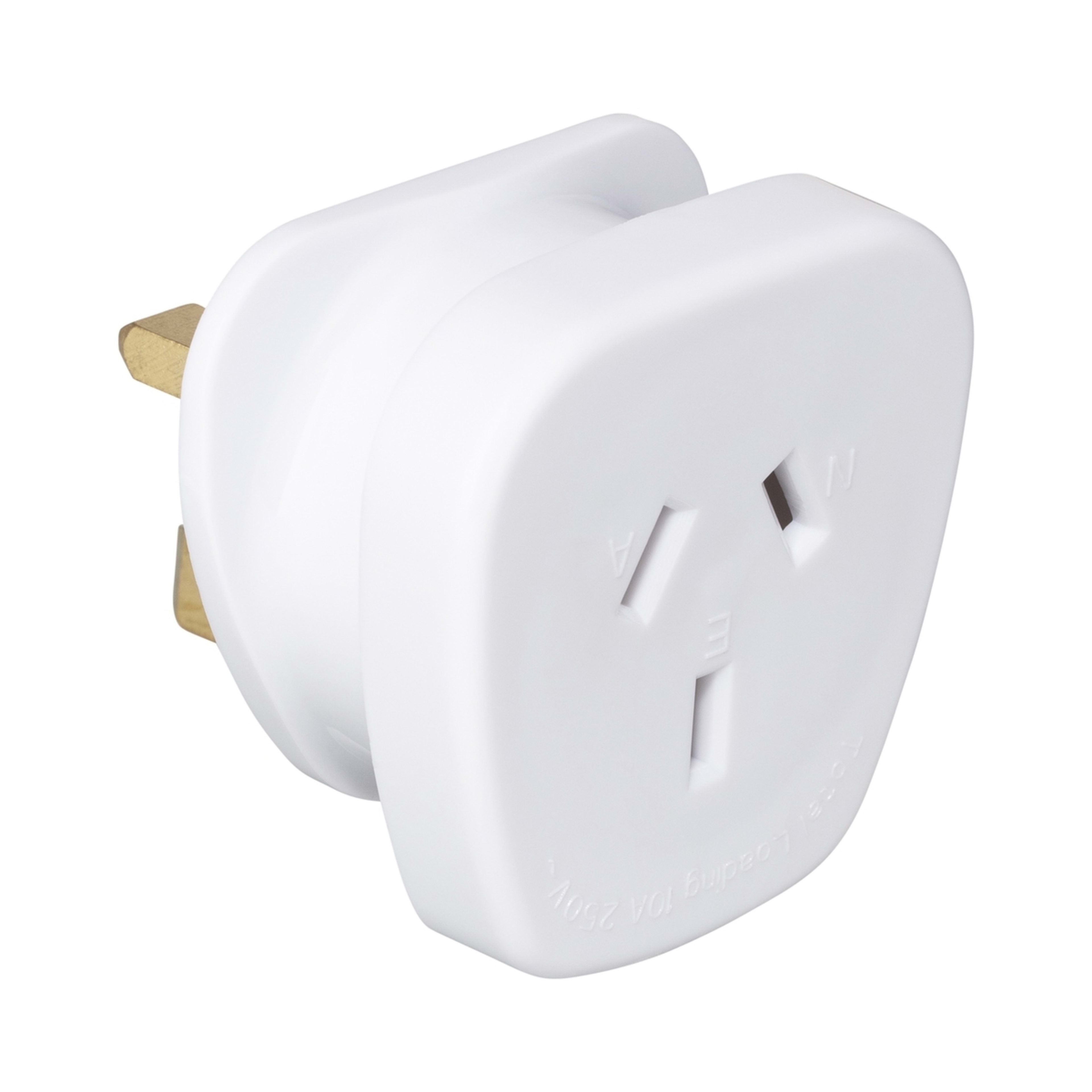 Adaptor - AU/NZ Plug to UK Socket - Triple Flat Pins - Kmart