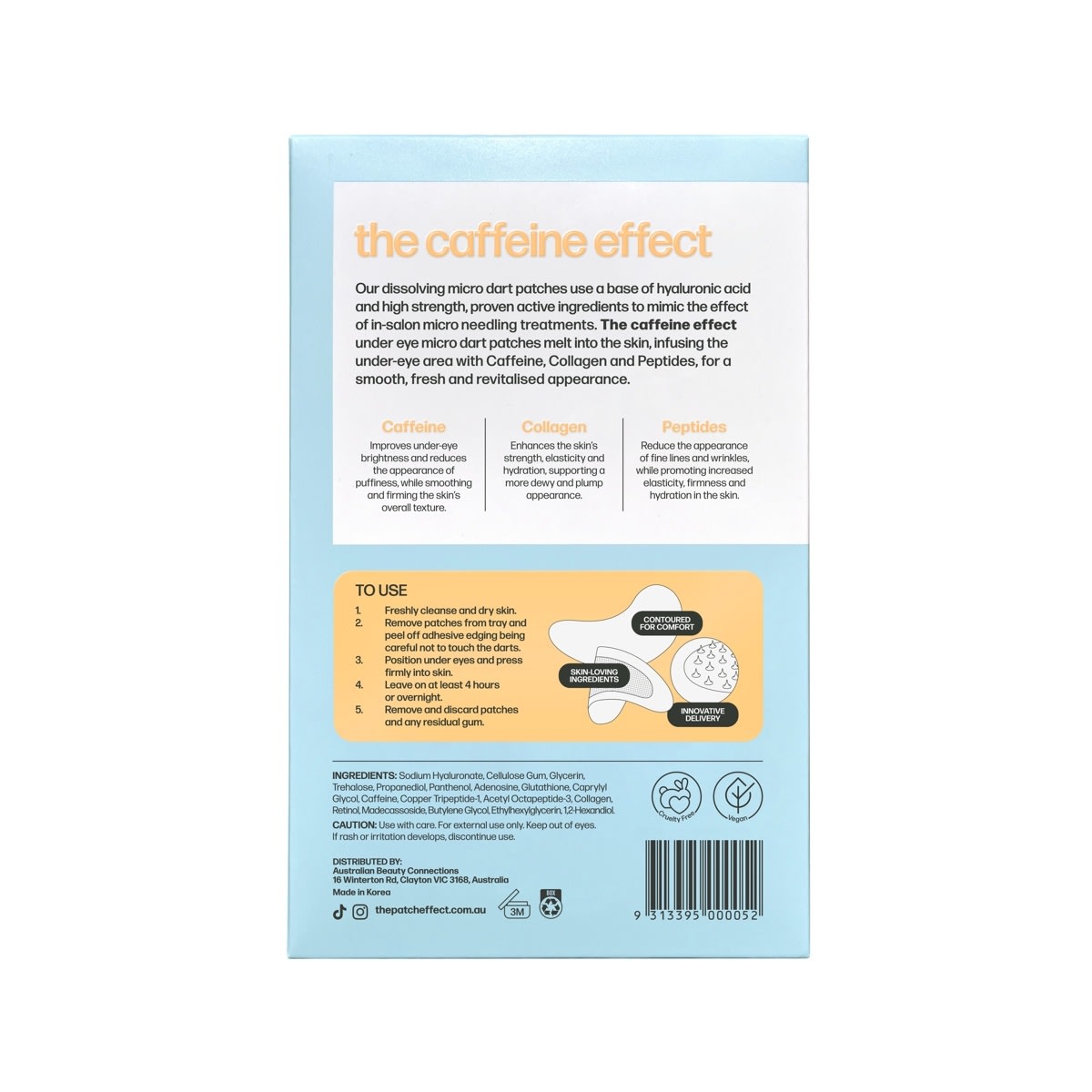 The Patch Effect The Caffeine Effect Dissolving Micro Dart Patches ...