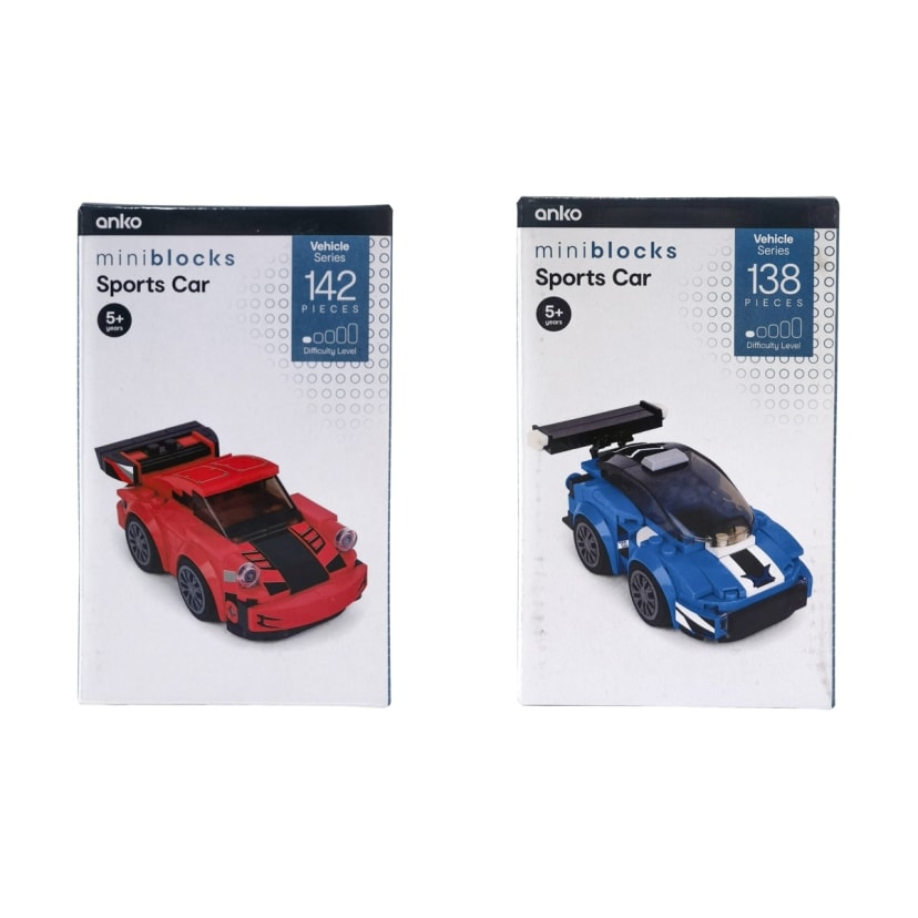 Mini Blocks Vehicle Series: Sports Car - Assorted - Kmart NZ