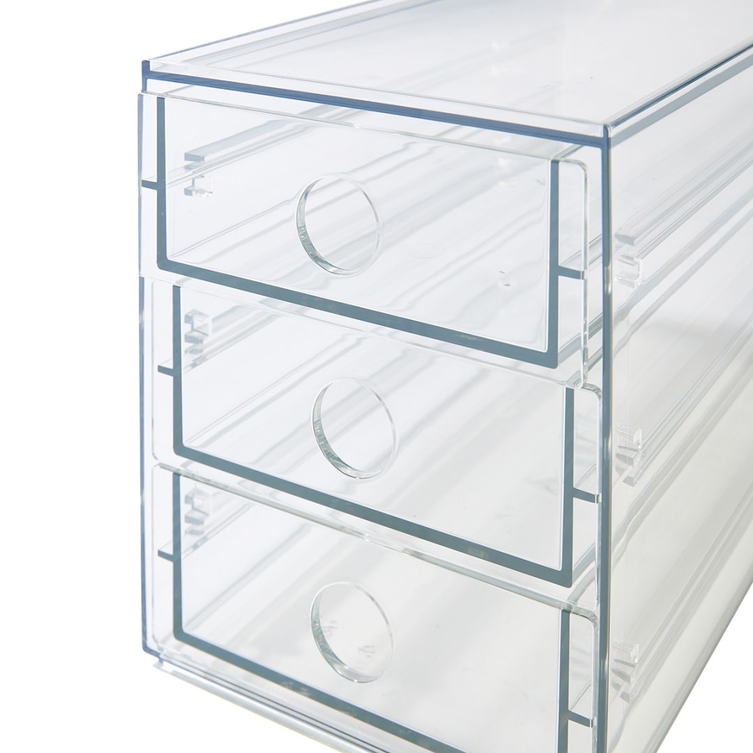 Modular Narrow 3 Drawer Storage - Kmart