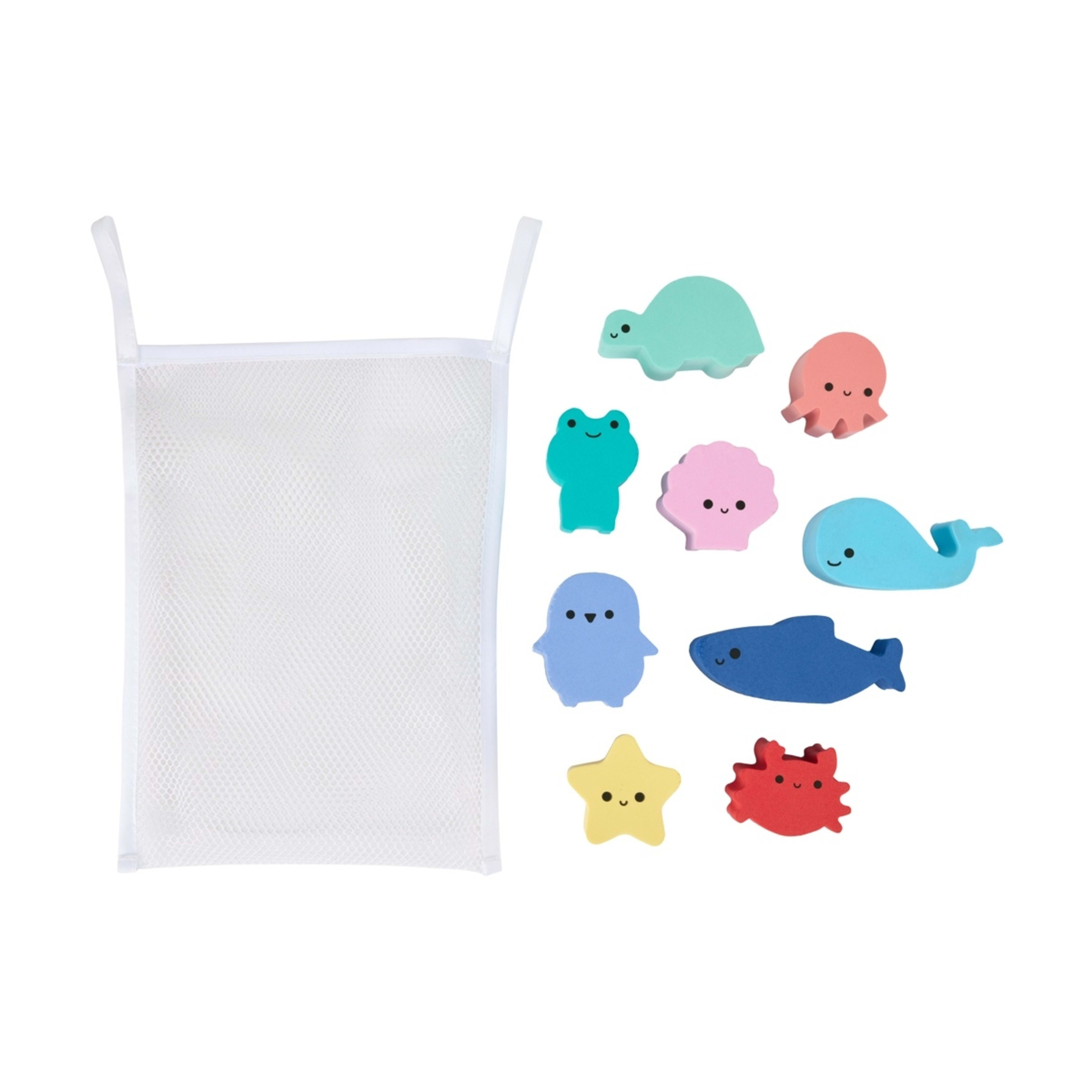 9 Piece Floating Bath Animal Blocks - Kmart
