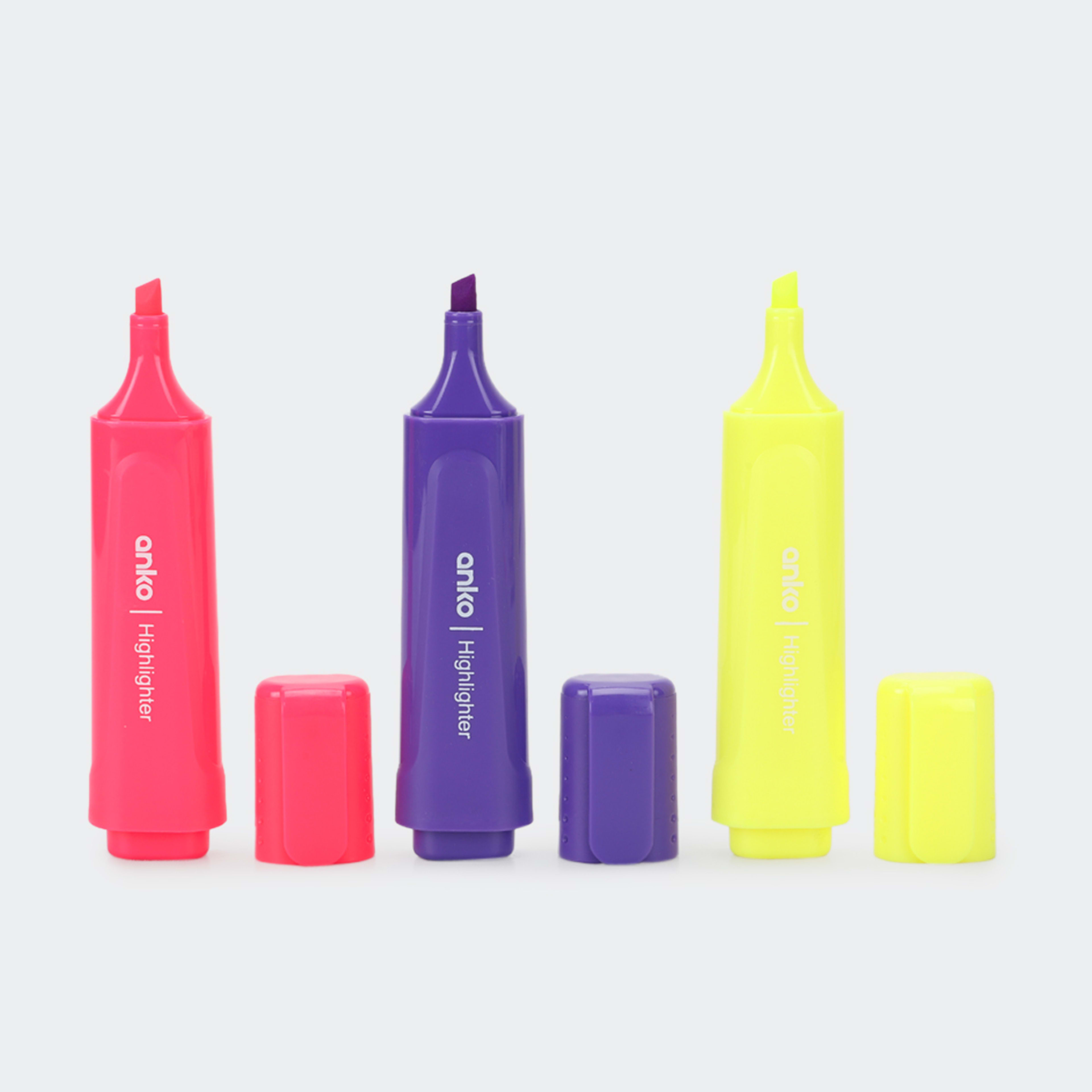 6 Pack Highlighters - Neon - Kmart