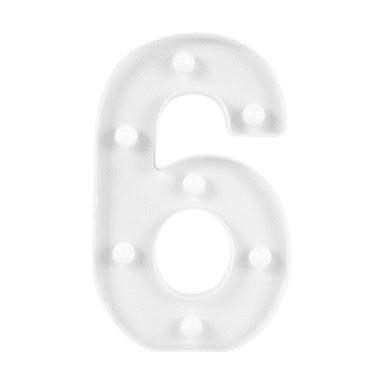 Light Up Number 6 - Kmart