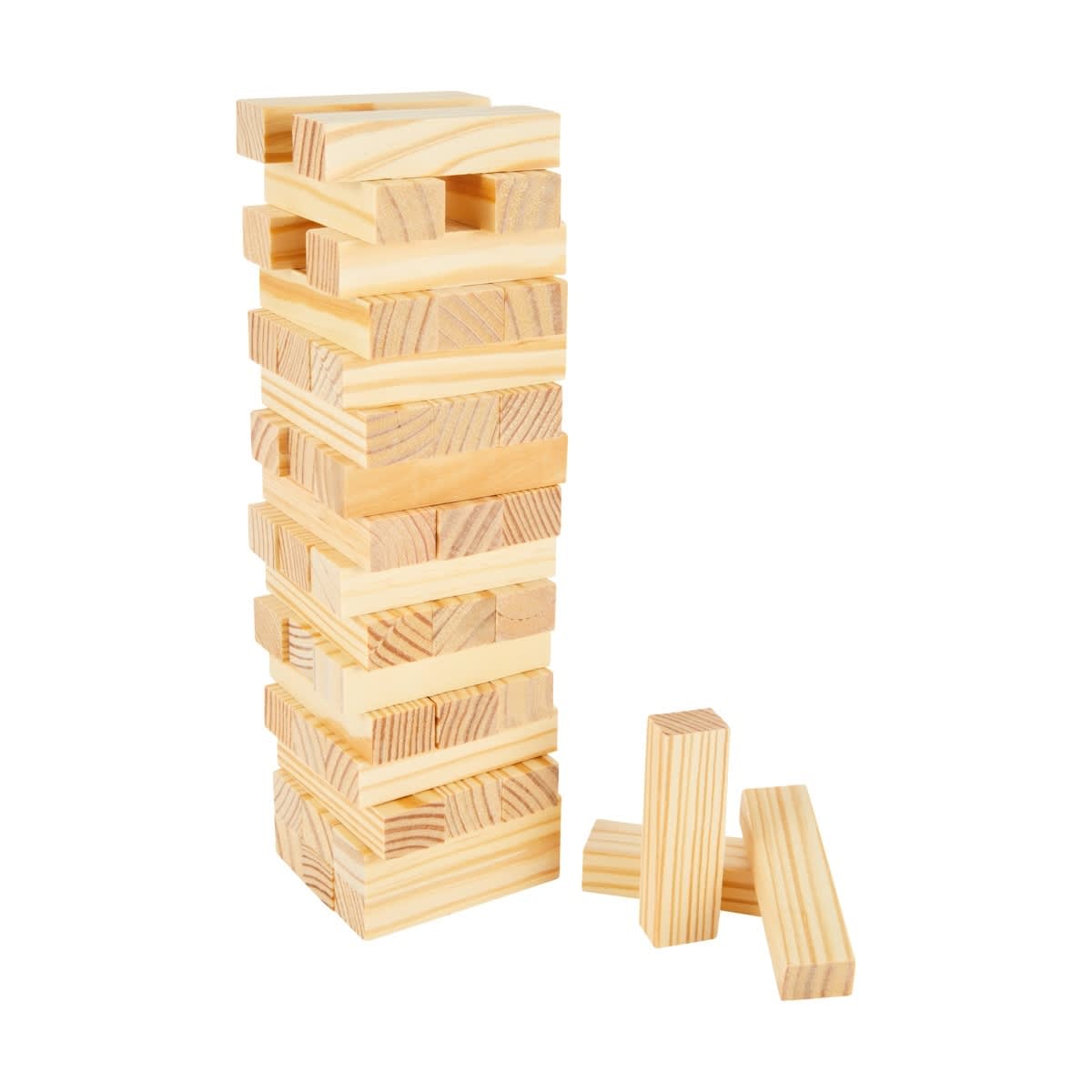 48 Piece Wooden Tower Game - Kmart NZ