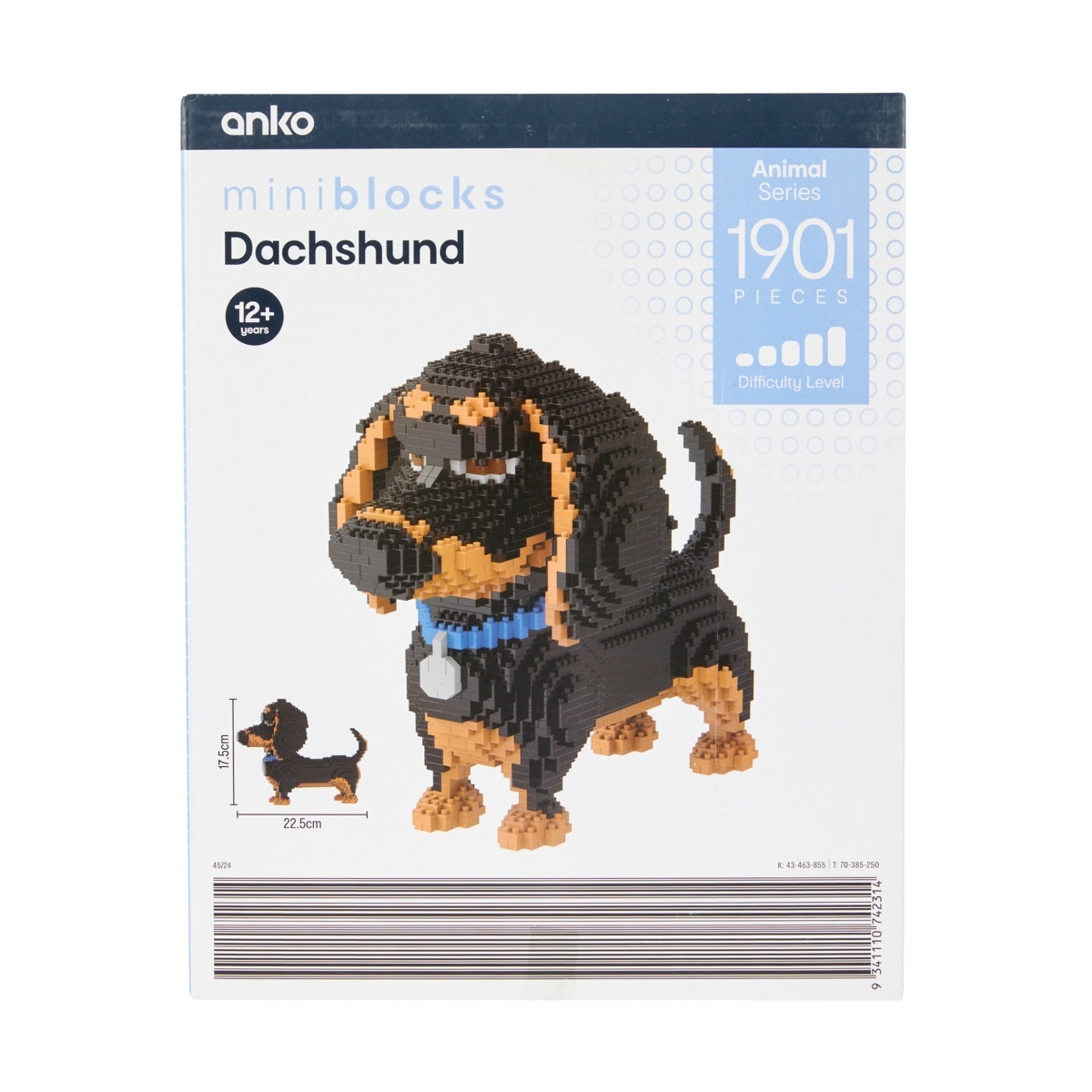 1901 Piece Mini Blocks Animal Series: Dachshund - Kmart