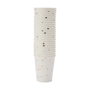 24 Pack Gold Foil Dot Paper Cups - Kmart