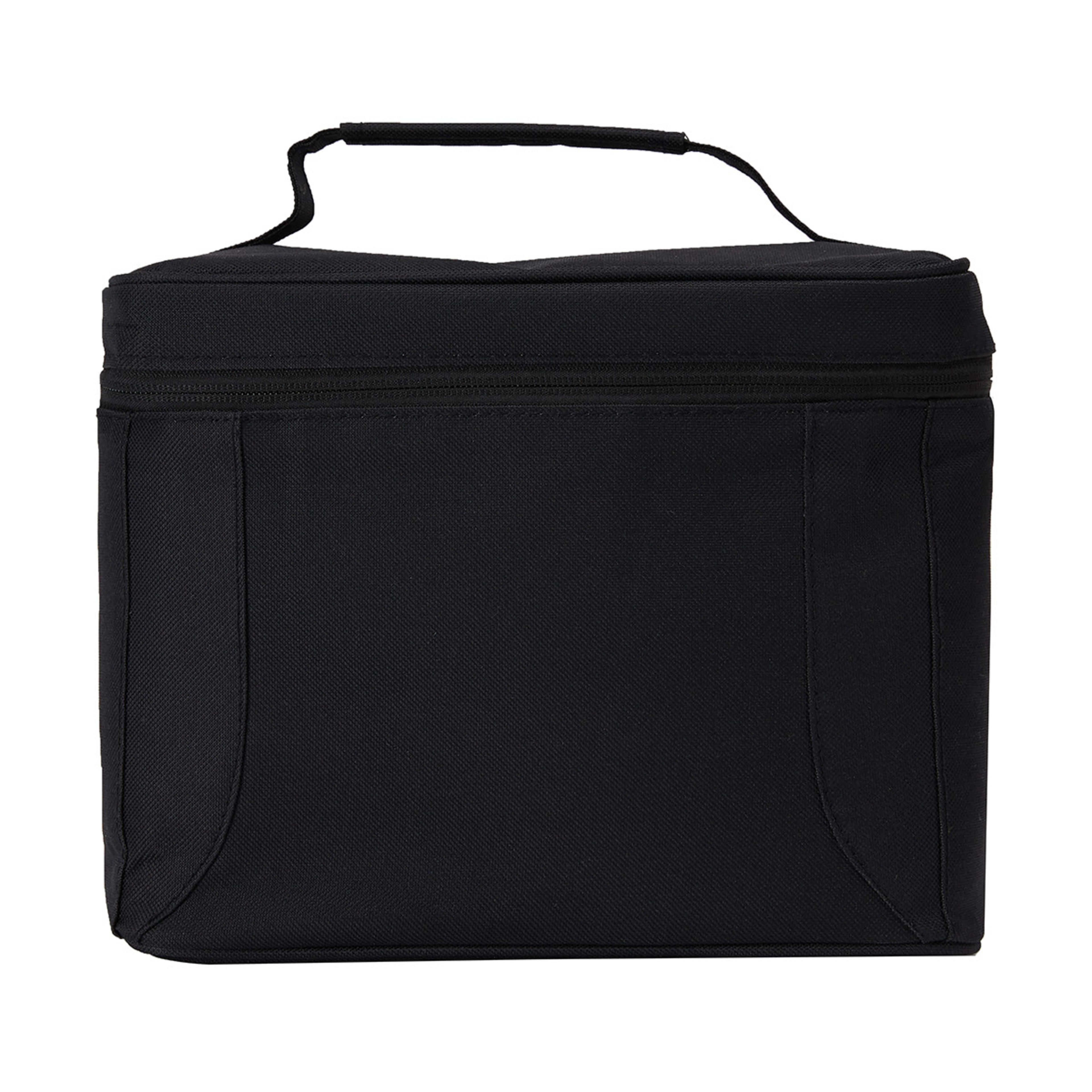 Black Insulated Soft Cold Box Lunch Bag - Kmart
